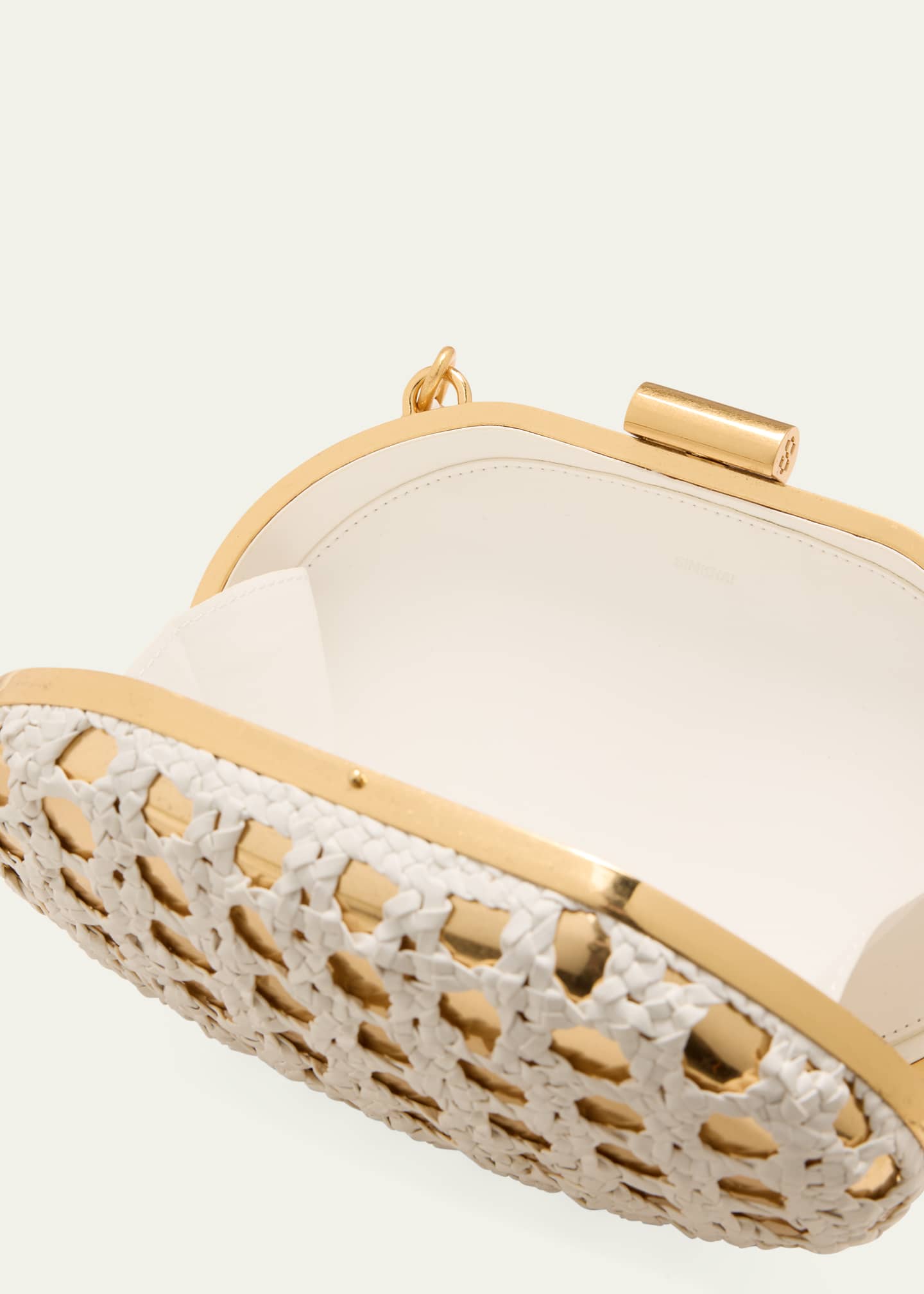 SIMKHAI Sol Macrame Leather Clutch Bag - Bergdorf Goodman