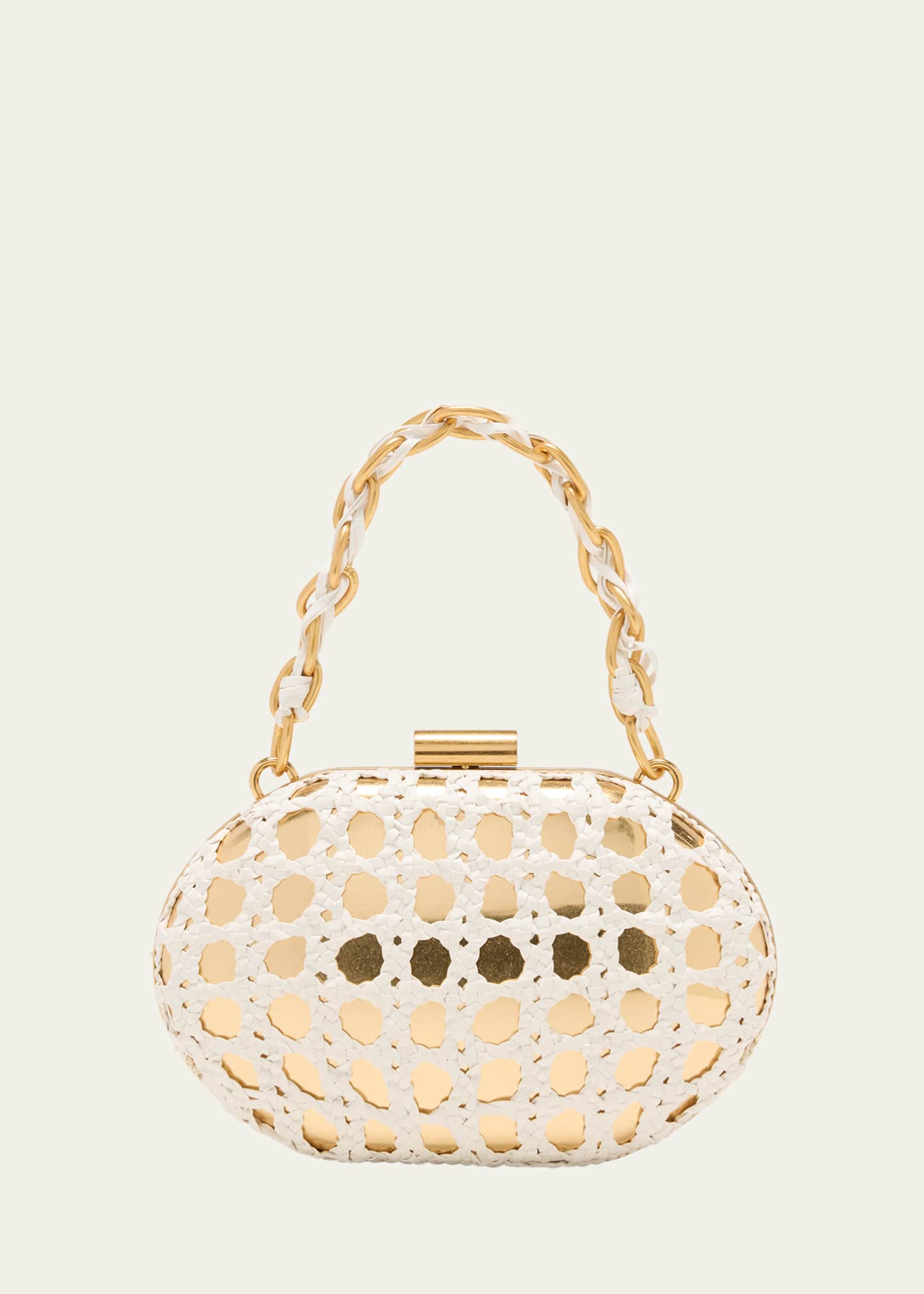 SIMKHAI Sol Macrame Leather Clutch Bag - Bergdorf Goodman