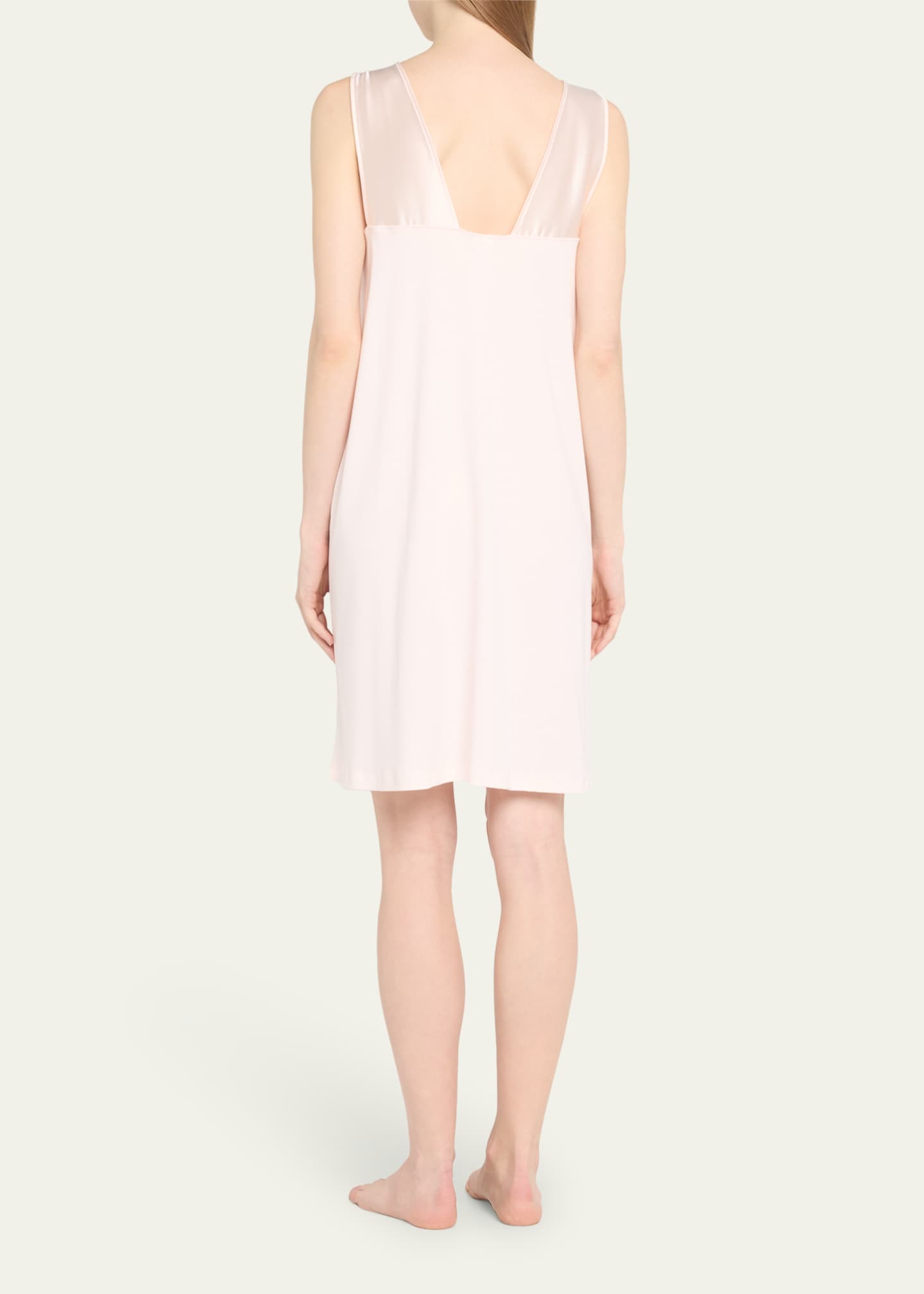 Hanro Emma V-Neck Cotton Tank Nightgown - Bergdorf Goodman