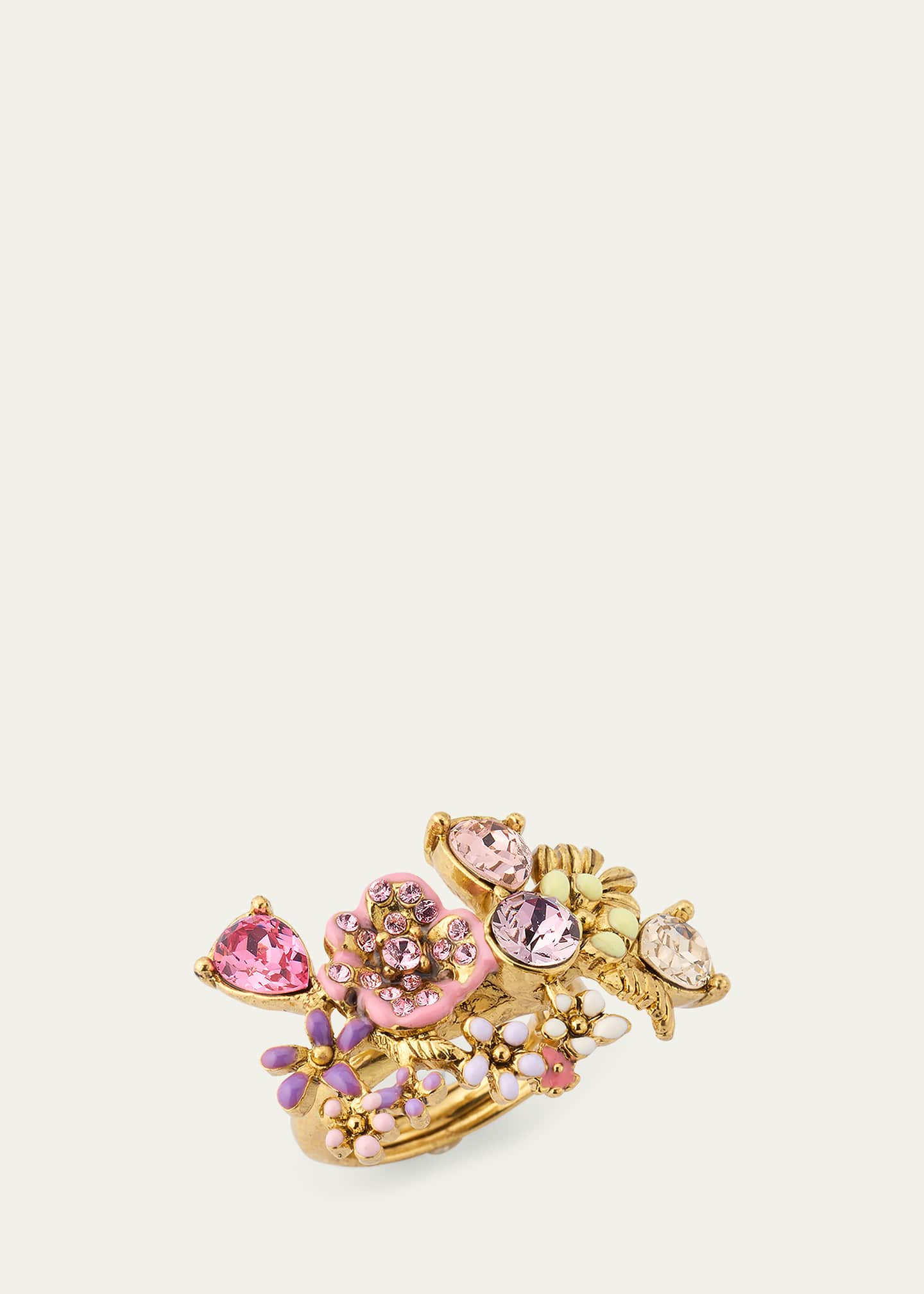 Oscar de la Renta Enamel Flower Garden Ring - Bergdorf Goodman