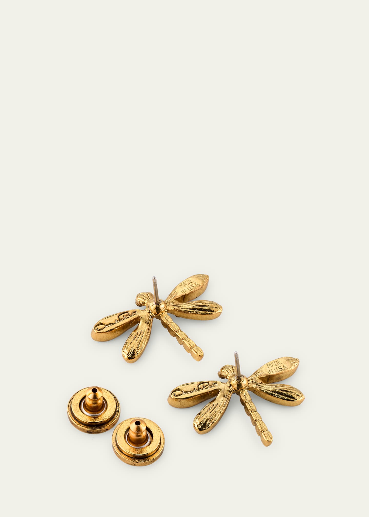 Oscar de la Renta Crystal Dragonfly Stud Earrings - Bergdorf Goodman