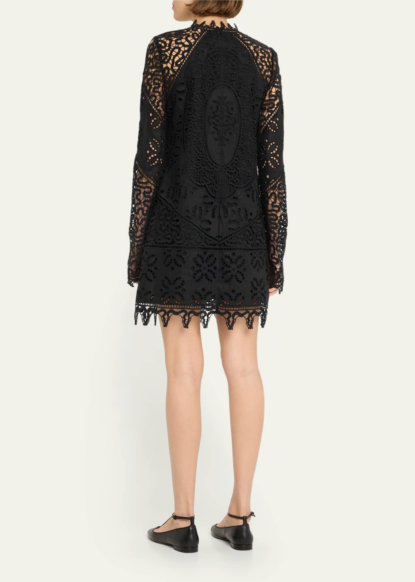 Ulla Johnson Eleni Long-Sleeve Lace Dress - Bergdorf Goodman