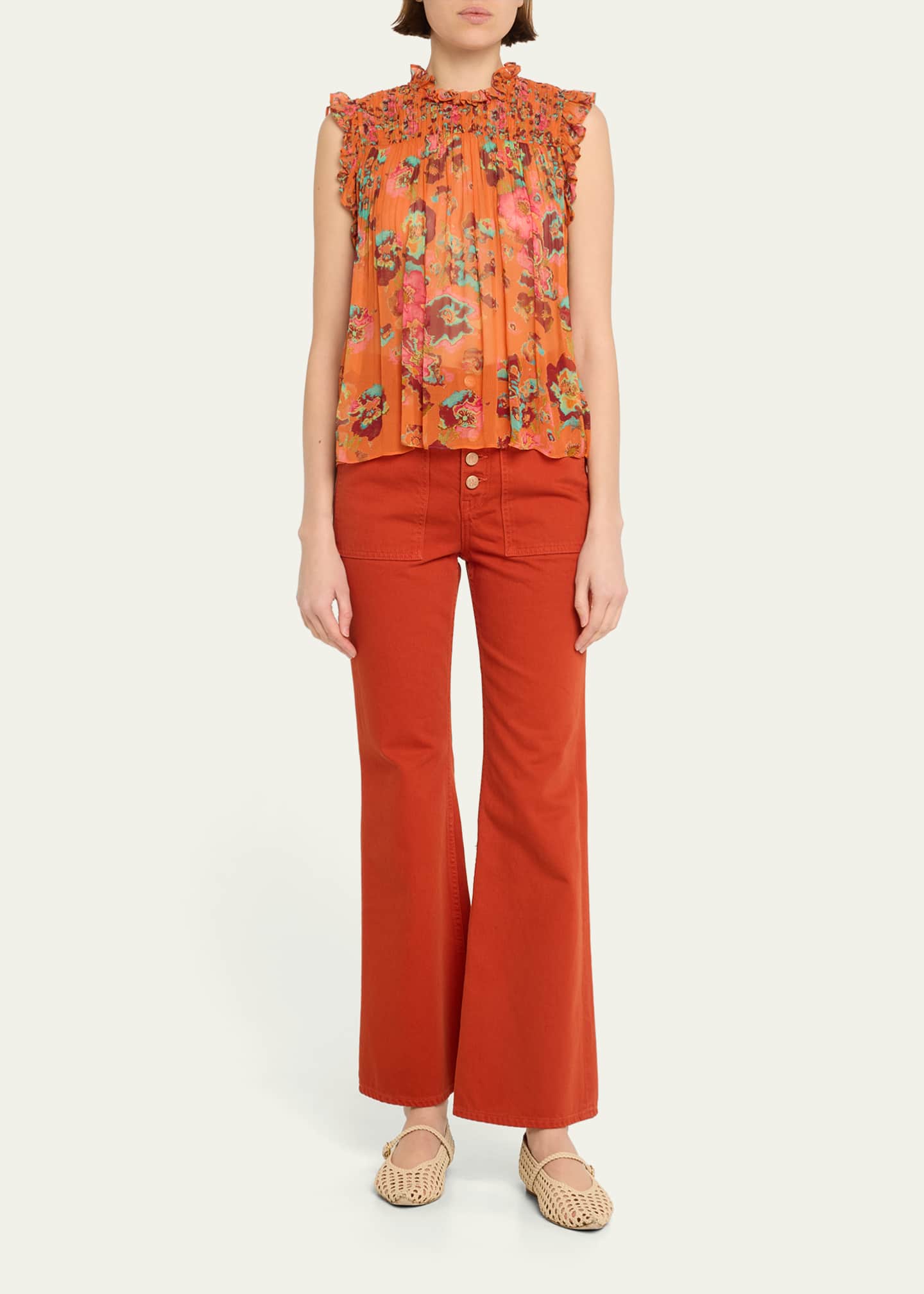 Ulla Johnson The Lou Flare Denim Jeans - Bergdorf Goodman