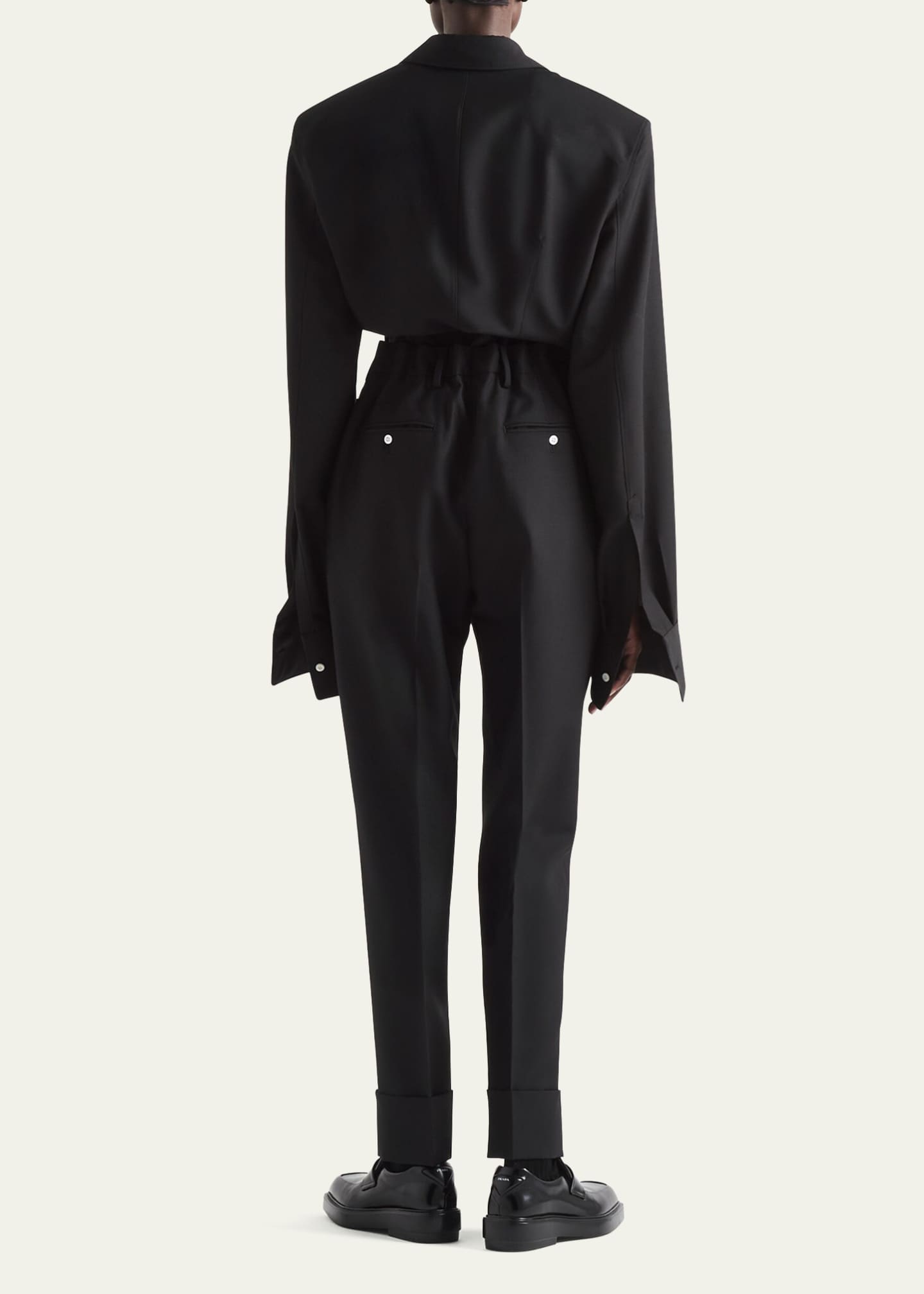 Prada Light Mohair Belted Blazer - Bergdorf Goodman