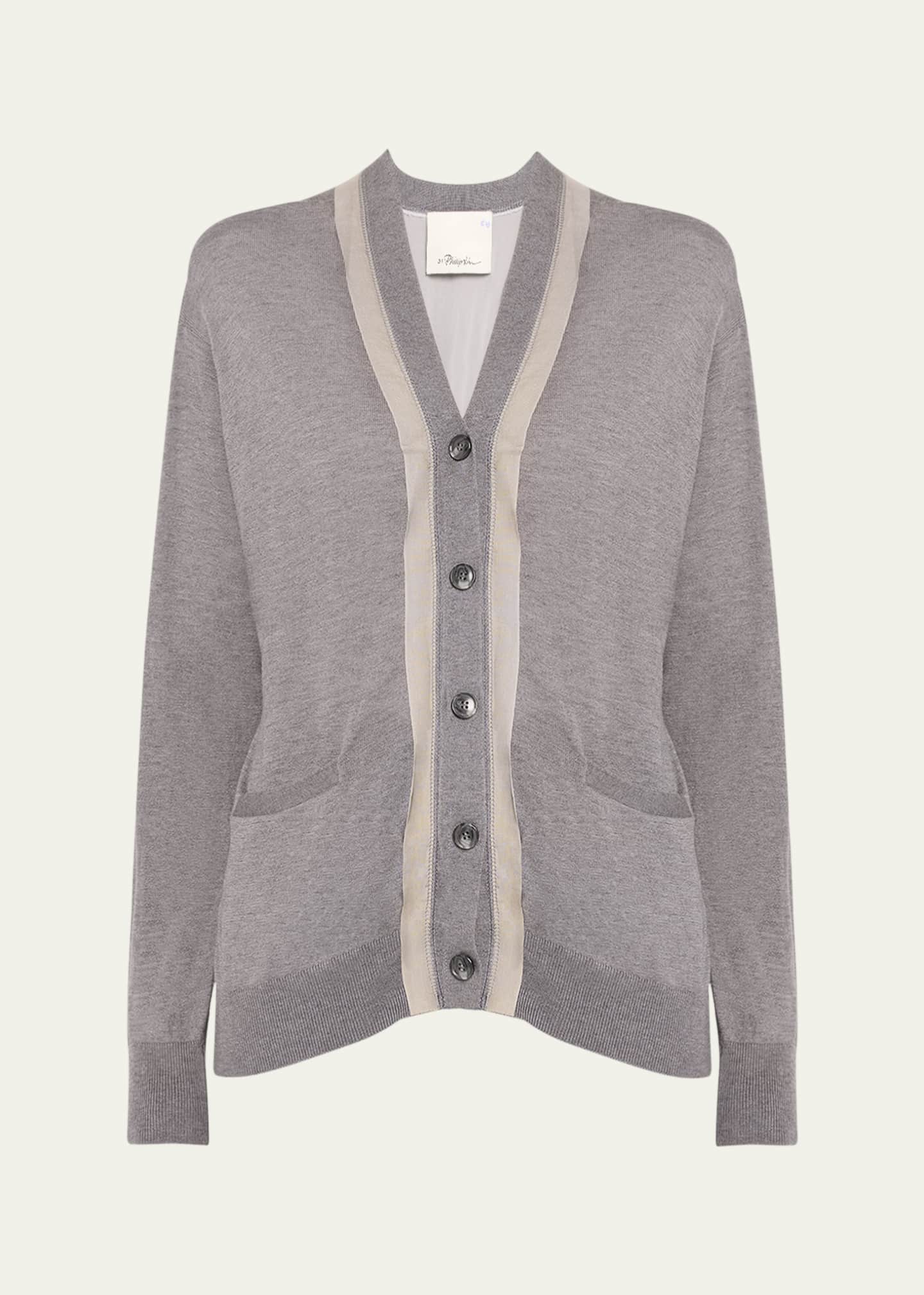 3.1 Phillip Lim Long-Sleeve V-Neck Cardigan - Bergdorf Goodman