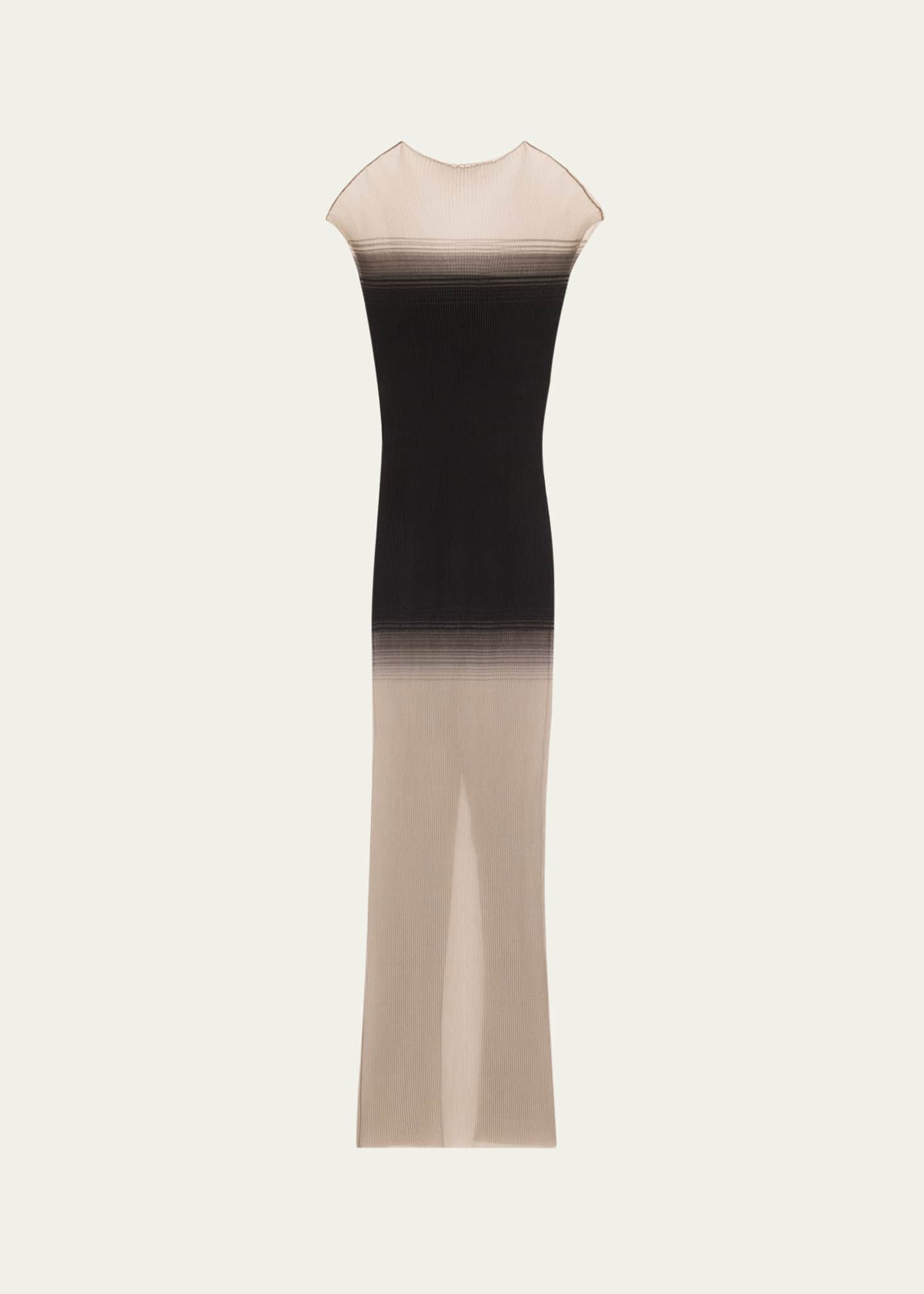 GRACE LING Long Sheer Censor Degrade Knit Dress - Bergdorf Goodman
