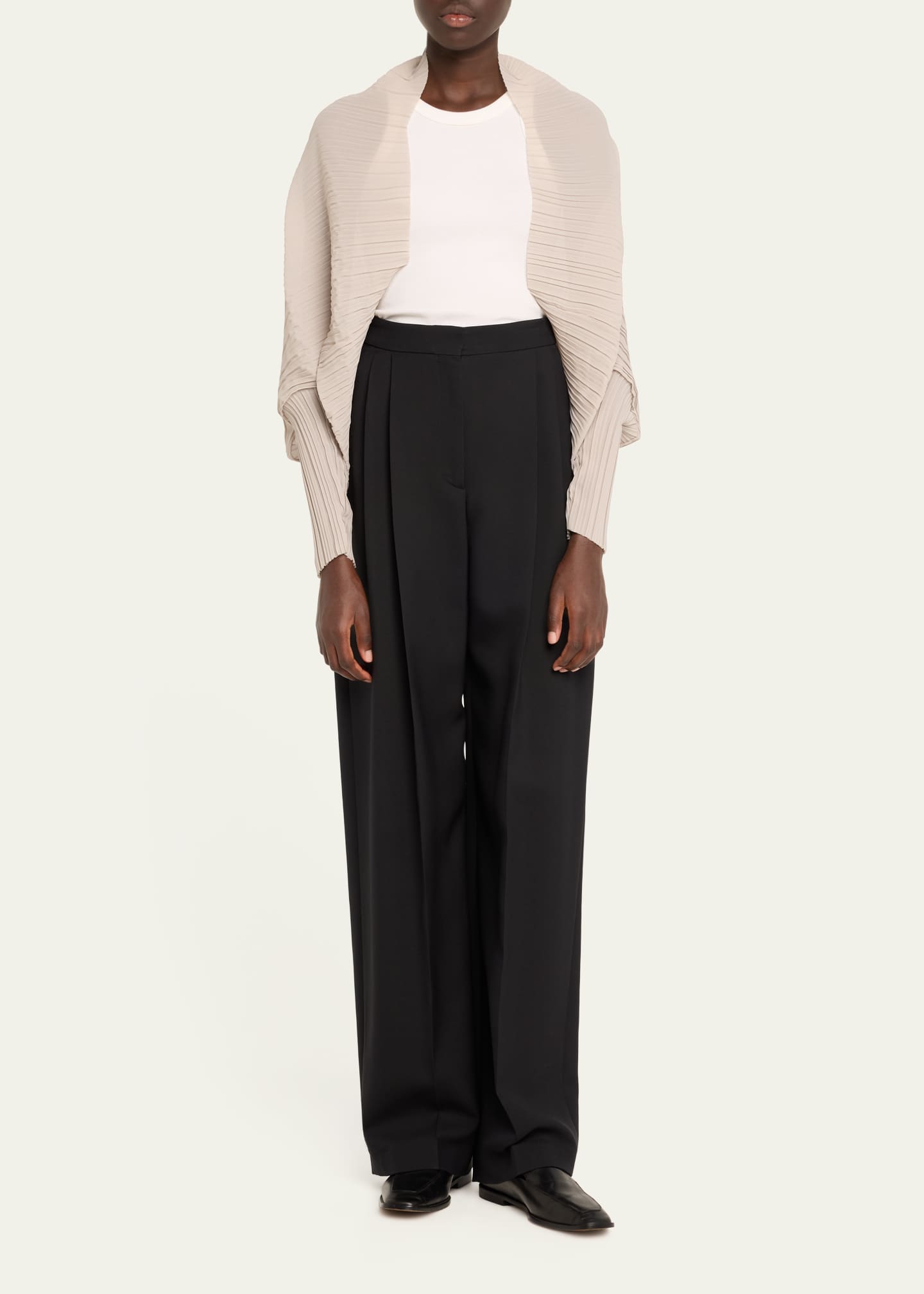 Max Mara Plisse Pleated Shrug - Bergdorf Goodman
