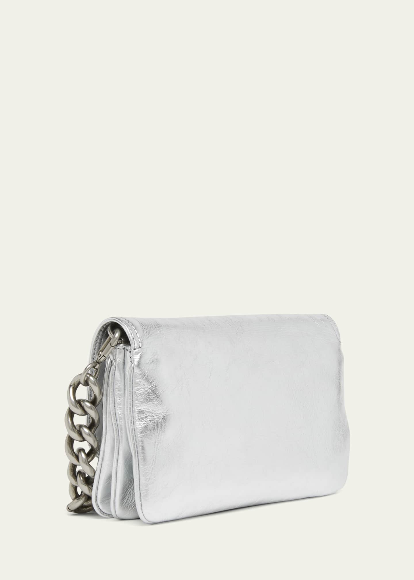 Balenciaga Small Metallic Leather Shoulder Bag - Bergdorf Goodman