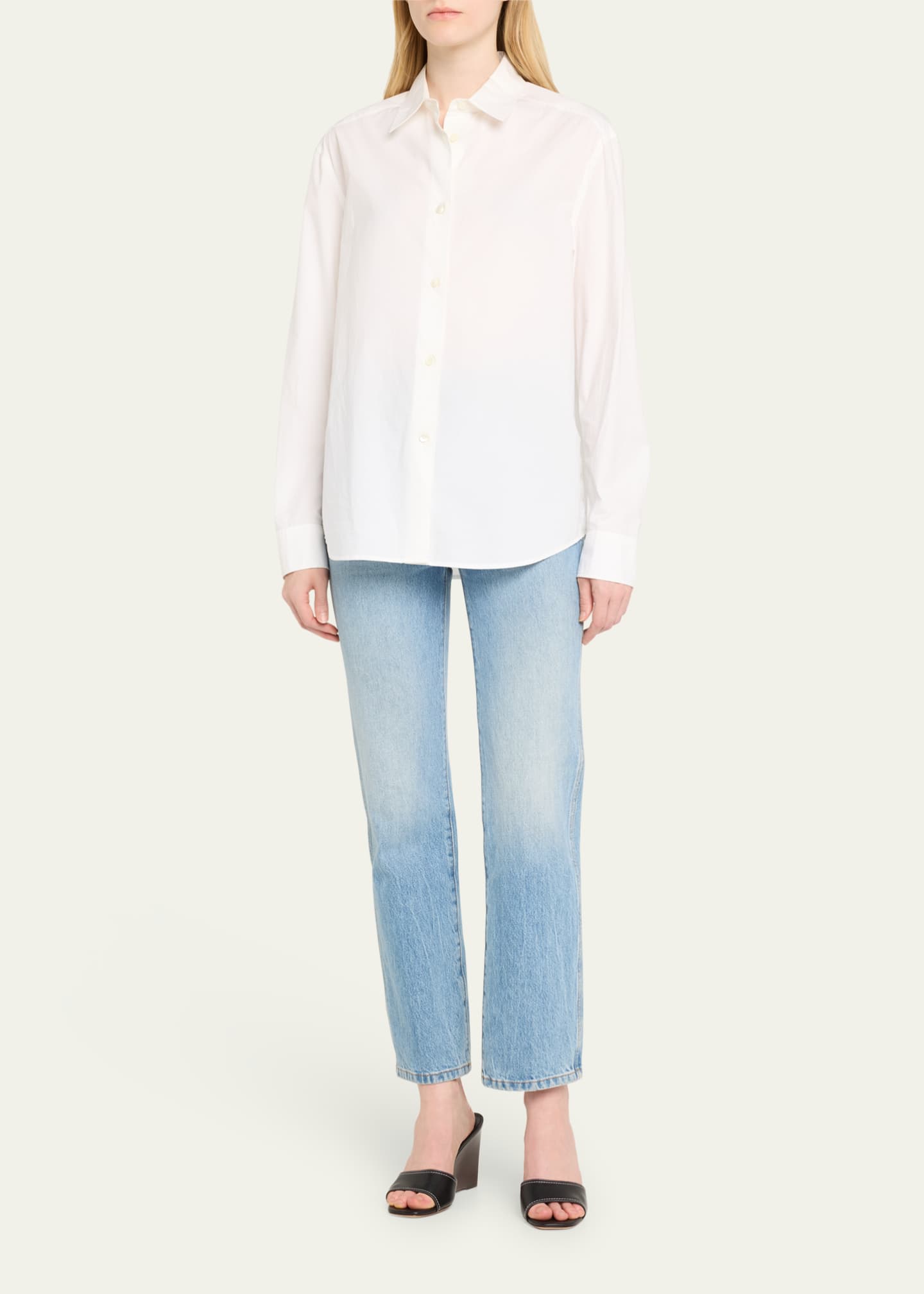 Veronica Beard Ellen Leather Wedge Slide Sandals - Bergdorf Goodman