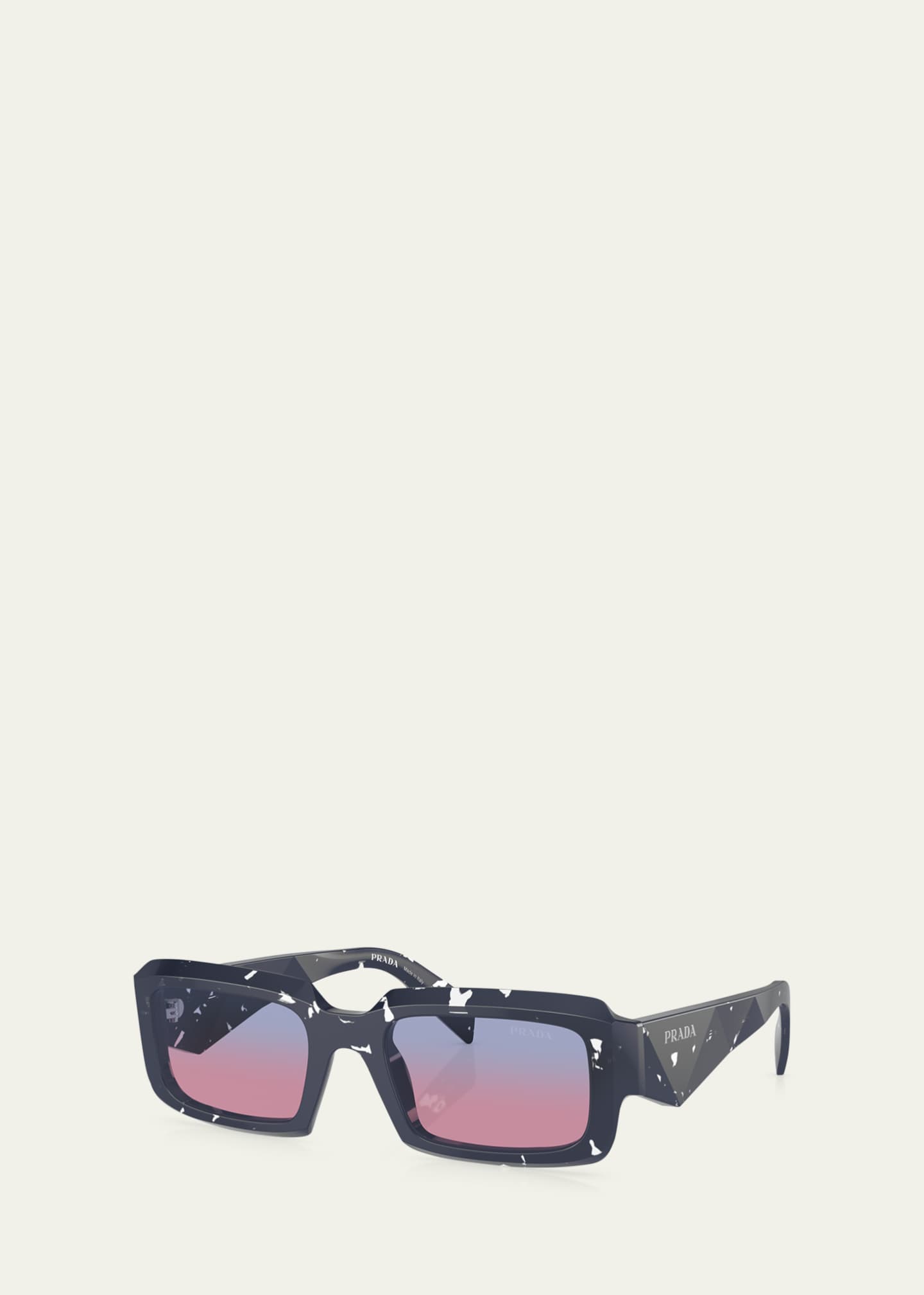 Prada Gradient Acetate Rectangle Sunglasses - Bergdorf Goodman