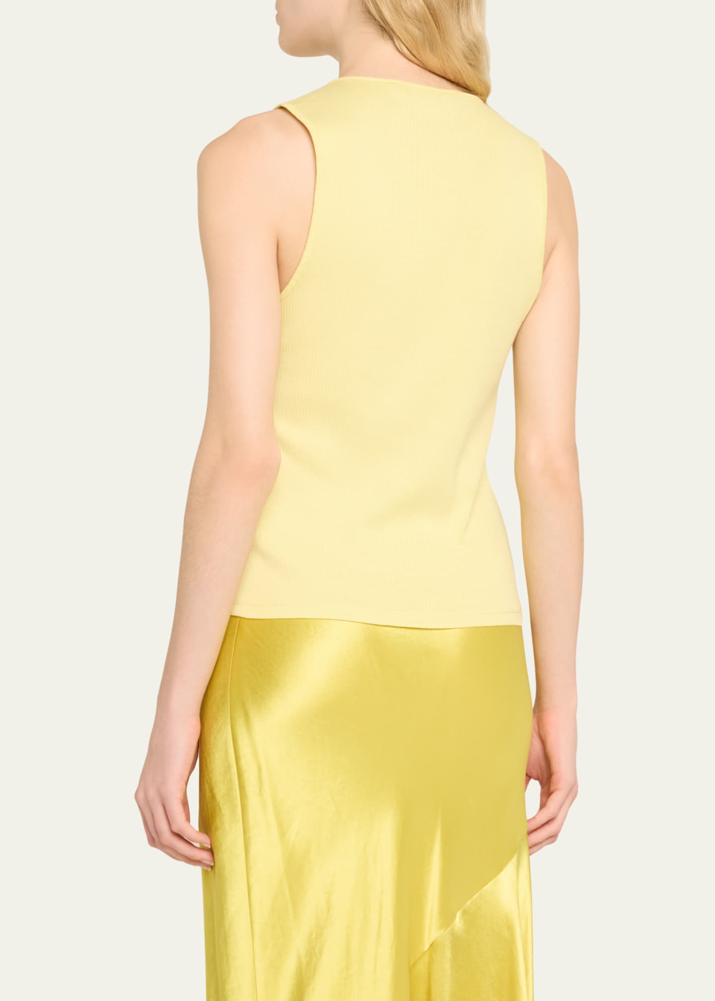 Vince Cotton Rib Shell Top - Bergdorf Goodman