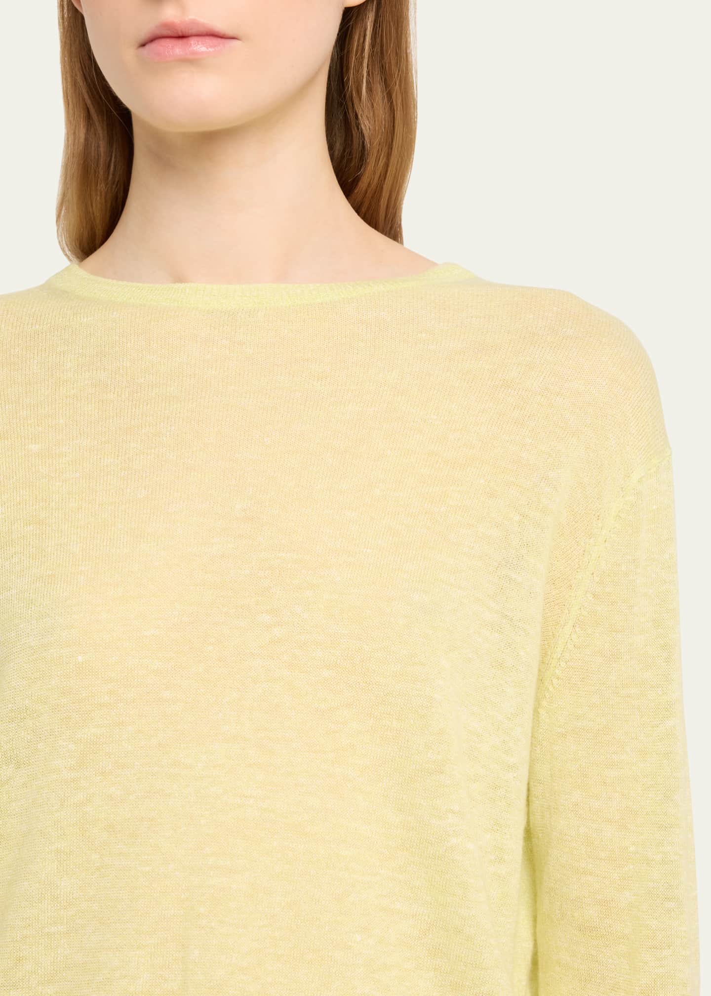 Vince Tissue Linen and Cashmere Crewneck Sweater - Bergdorf Goodman