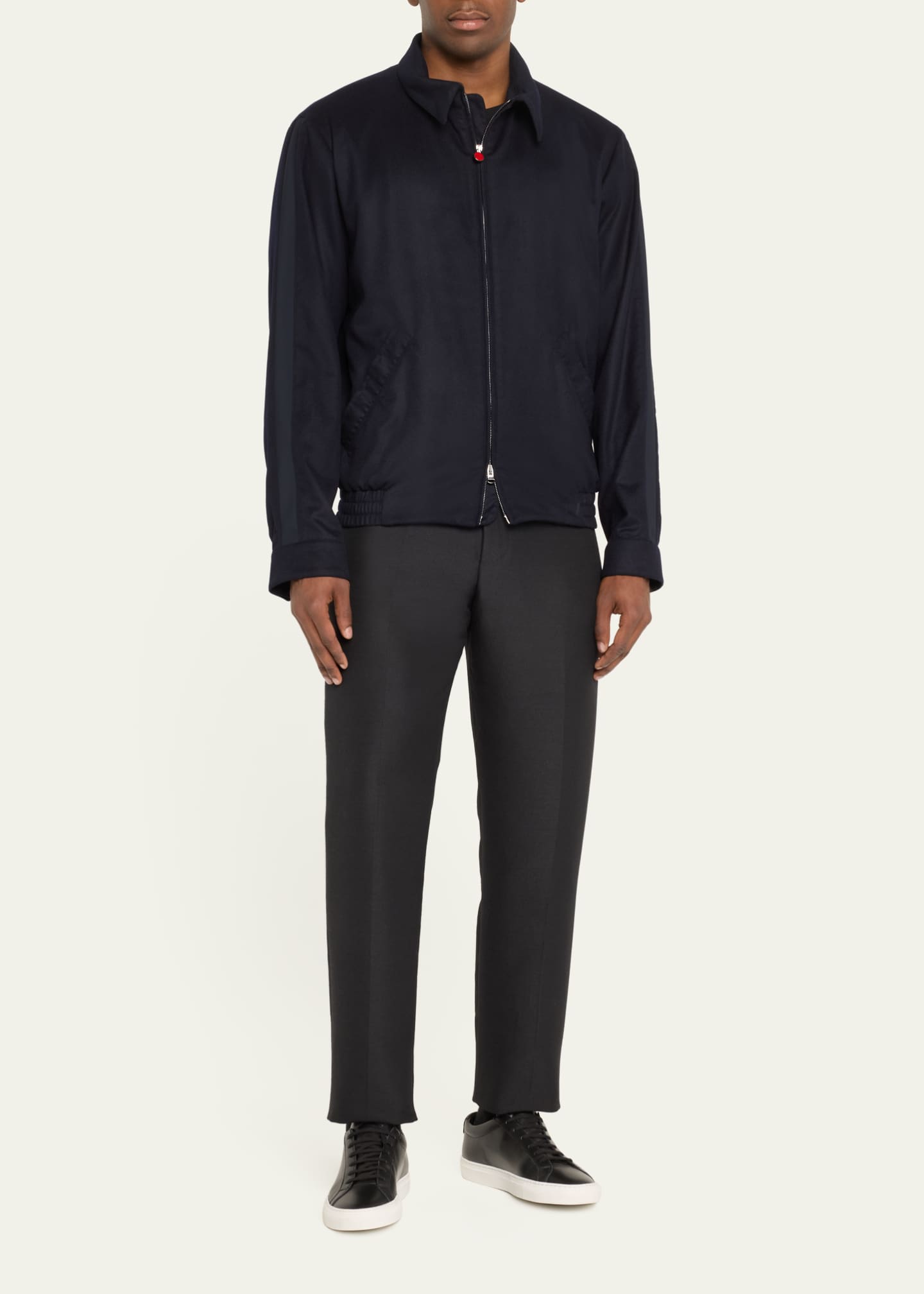 Kiton Men's Cashmere Full-Zip Bomber Jacket - Bergdorf Goodman
