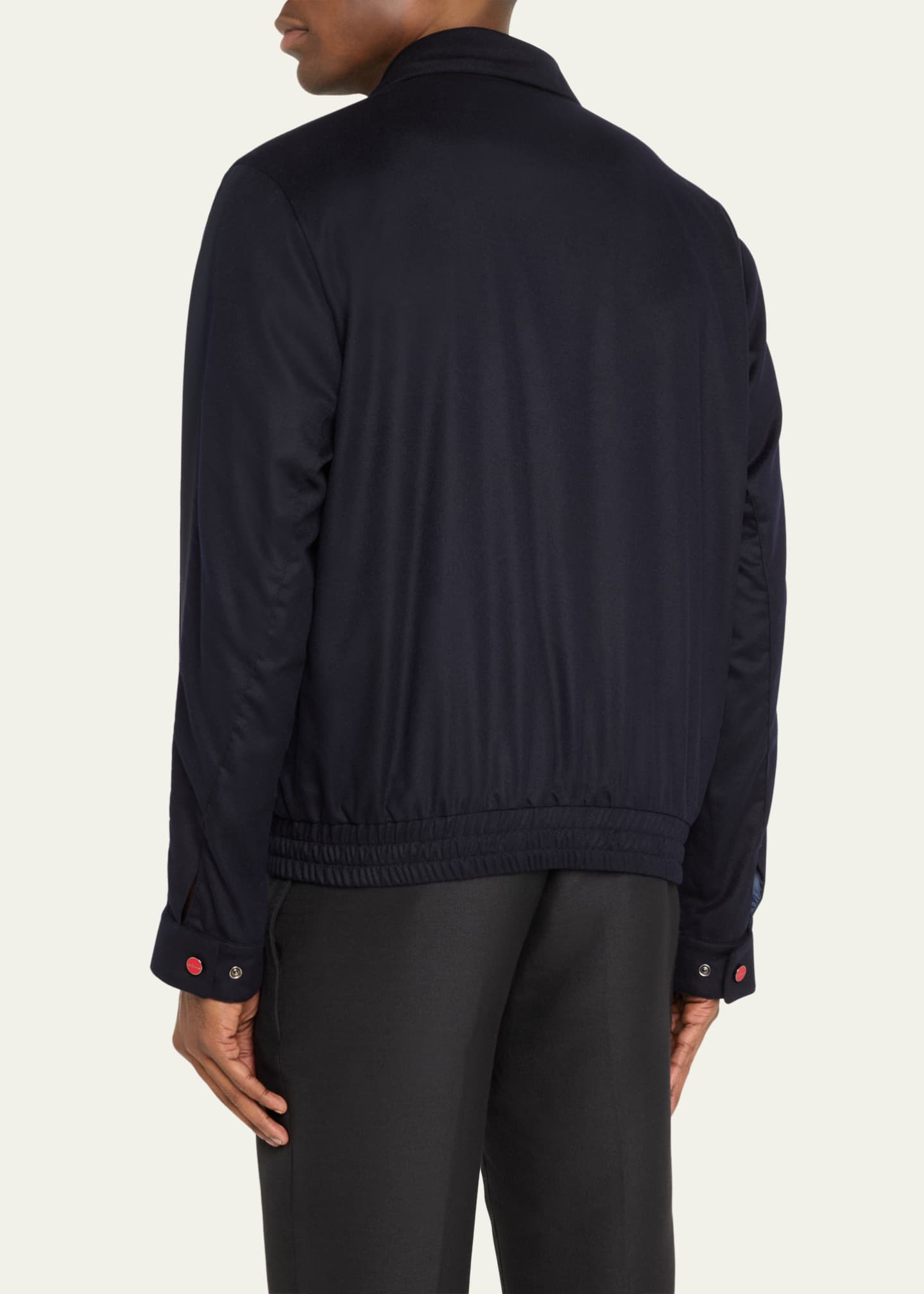 Kiton Men's Cashmere Full-Zip Bomber Jacket - Bergdorf Goodman