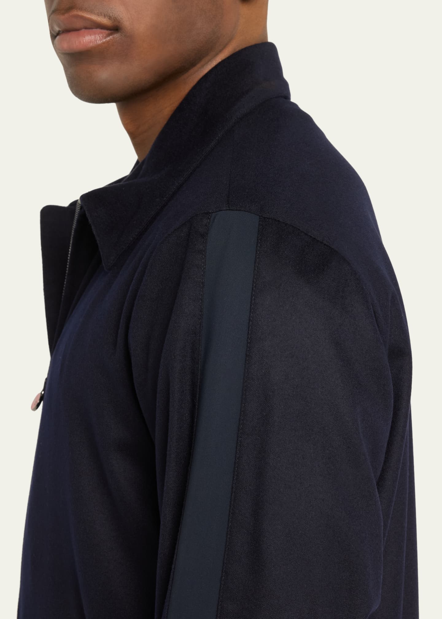 Kiton Men's Cashmere Full-Zip Bomber Jacket - Bergdorf Goodman