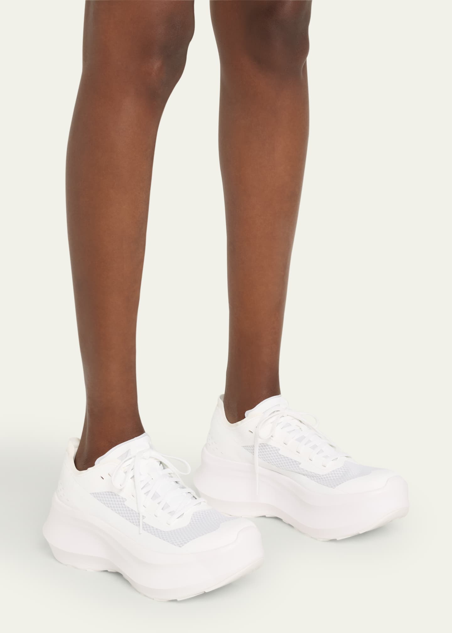 CDG x Salomon x Salomon Mesh Platform Sneakers - Bergdorf Goodman