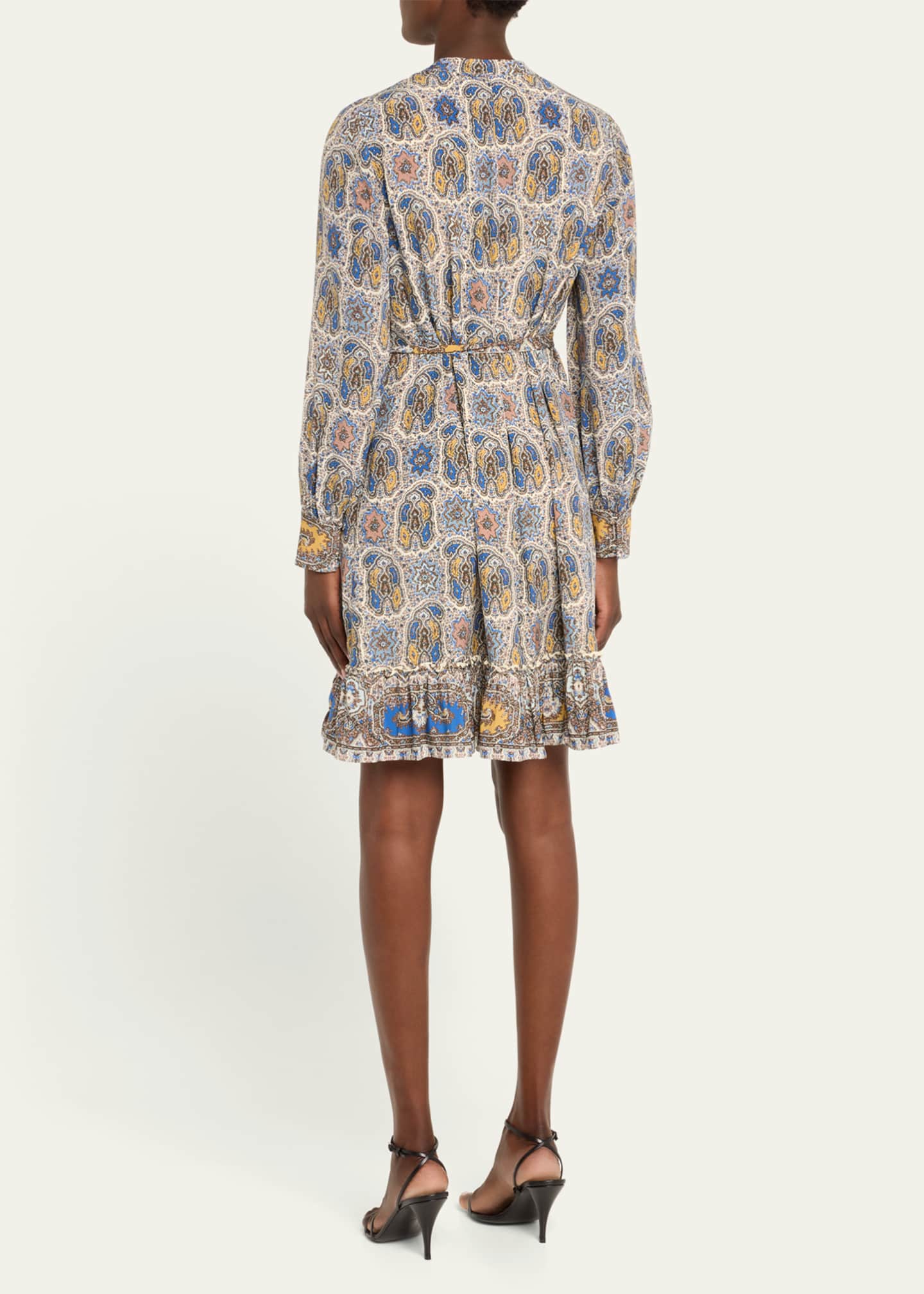 Kobi Halperin Lexie Abstract-Print Pintuck Dress - Bergdorf Goodman