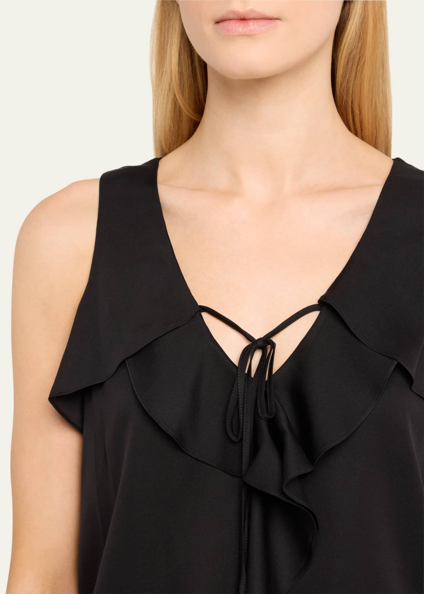 Kobi Halperin Demy Sleeveless Ruffle Blouse - Bergdorf Goodman