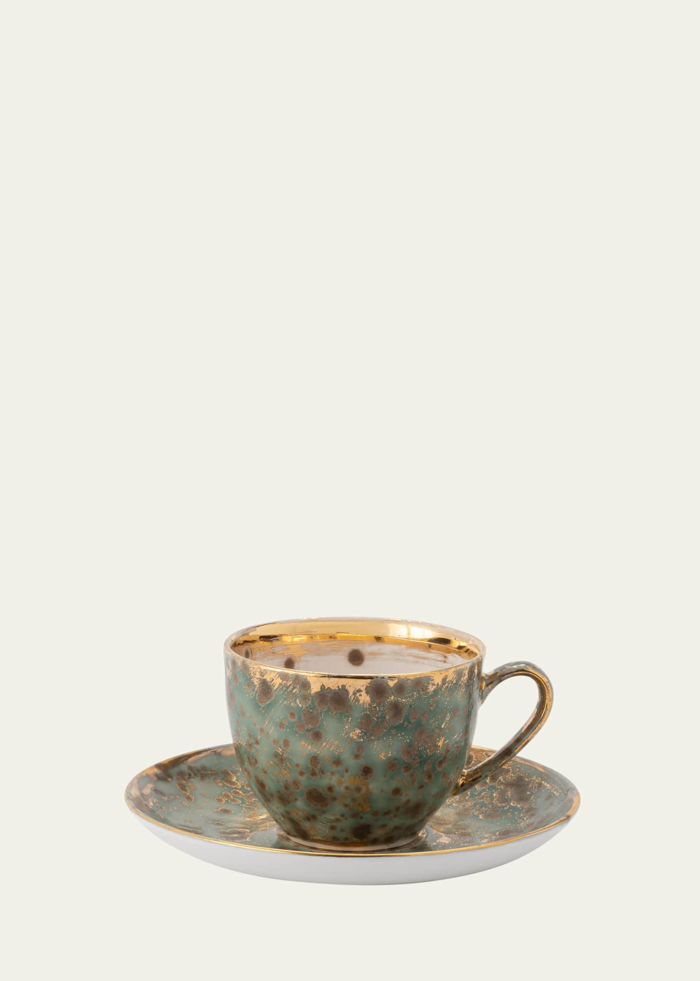 Coralla Maiuri Villa Borghese Michelangelo Teacup & Saucer - Bergdorf ...