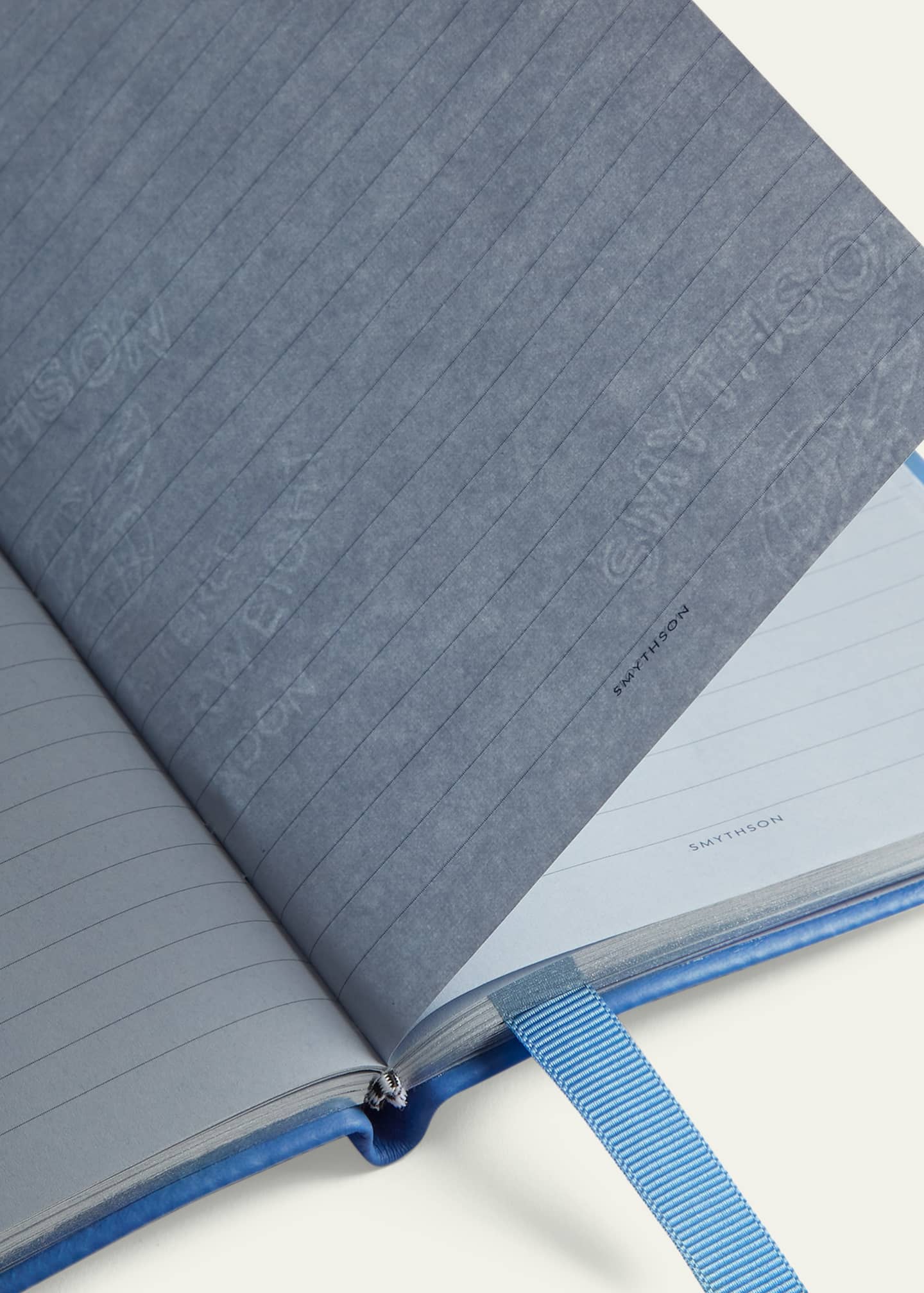 Smythson Chelsea "Cool Cat" Cross-Grain Leather Notebook - Bergdorf Goodman