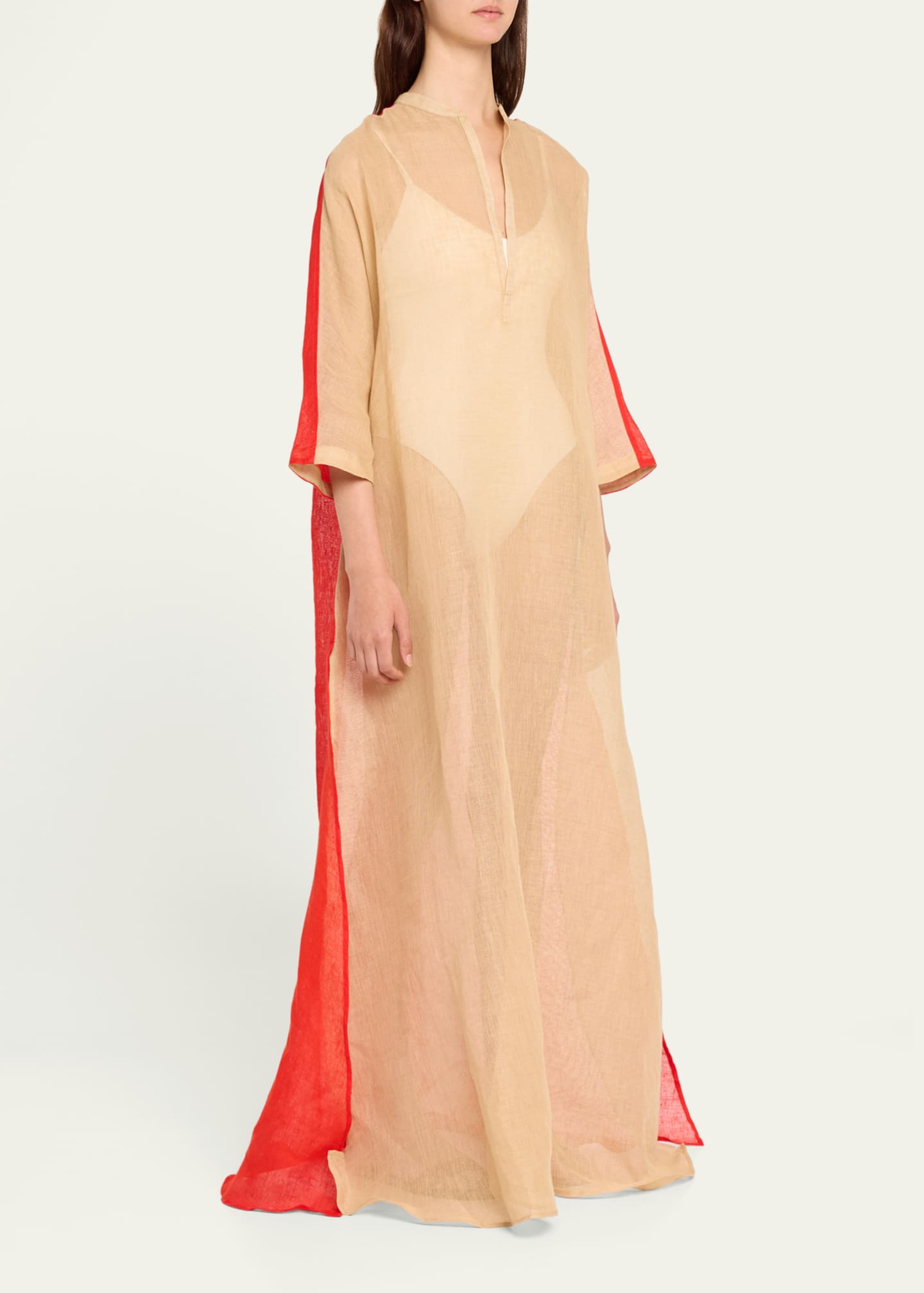 The Salting Gauze Colorblock Caftan Maxi Dress - Bergdorf Goodman