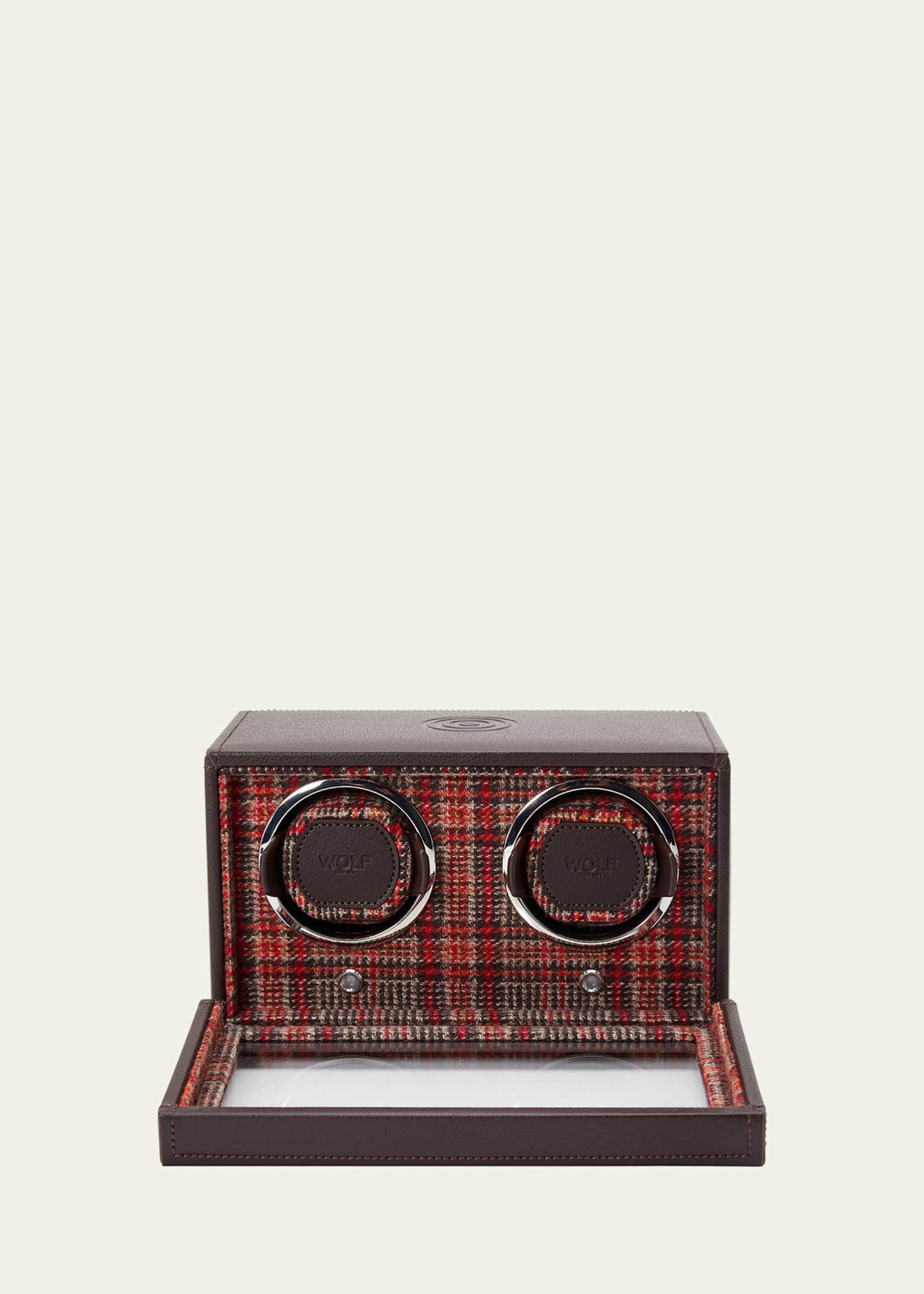 WOLF x WM Brown Double Watch Winder - Bergdorf Goodman