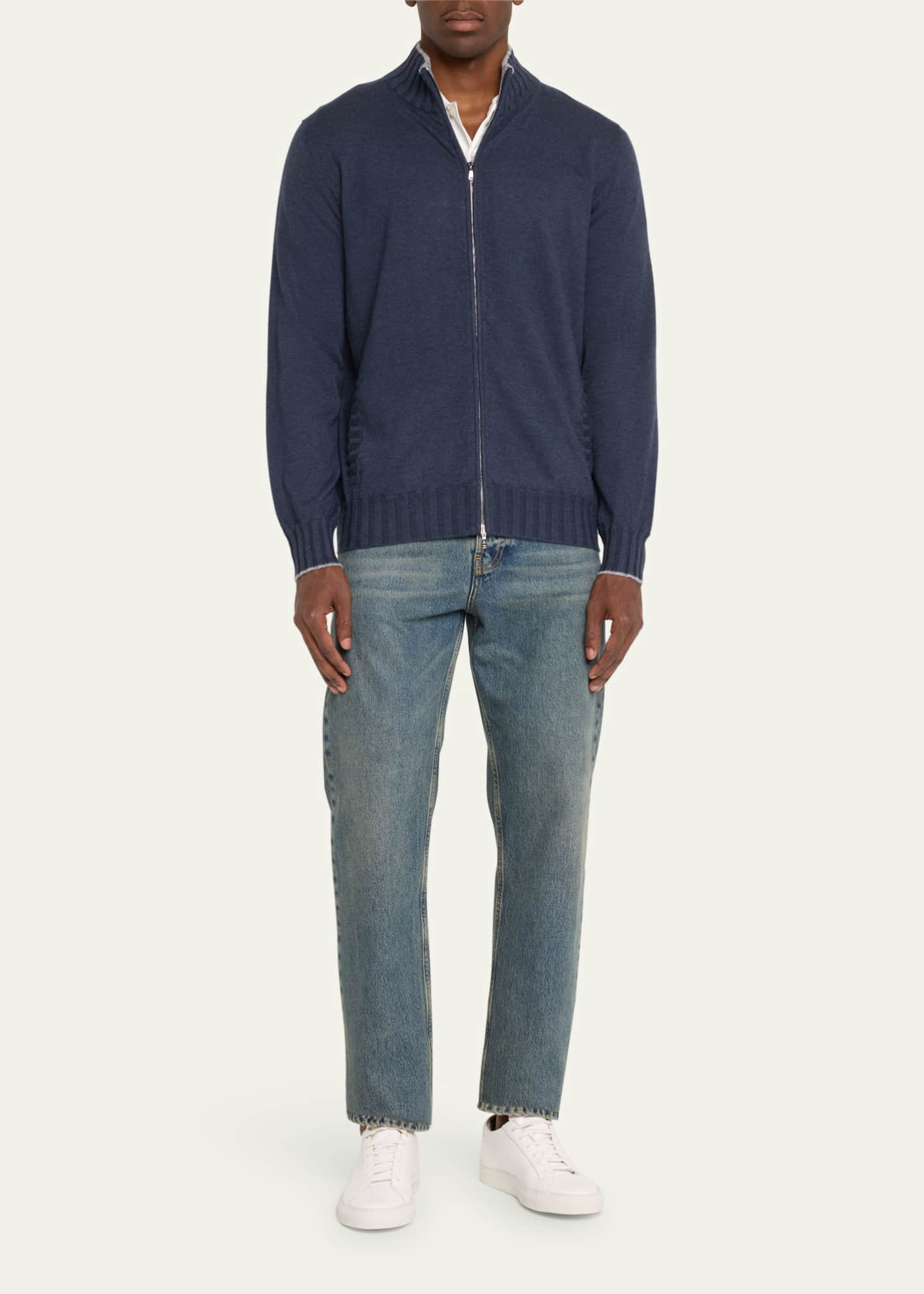 Fioroni Men's Fine Gauge Cashmere Bomber Jacket - Bergdorf Goodman