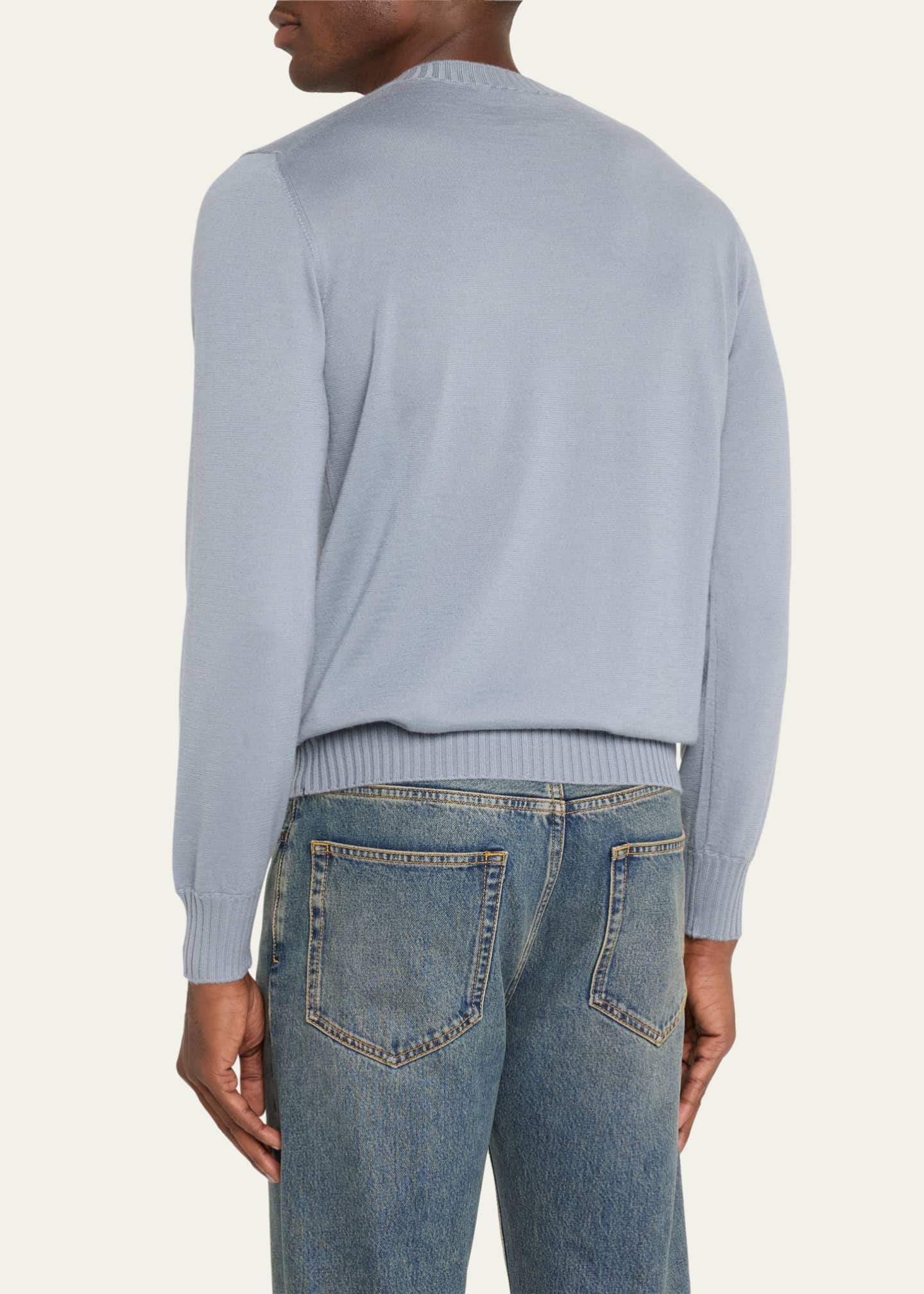 Fioroni Men's Fine Gauge Cashmere Crewneck Sweater - Bergdorf Goodman