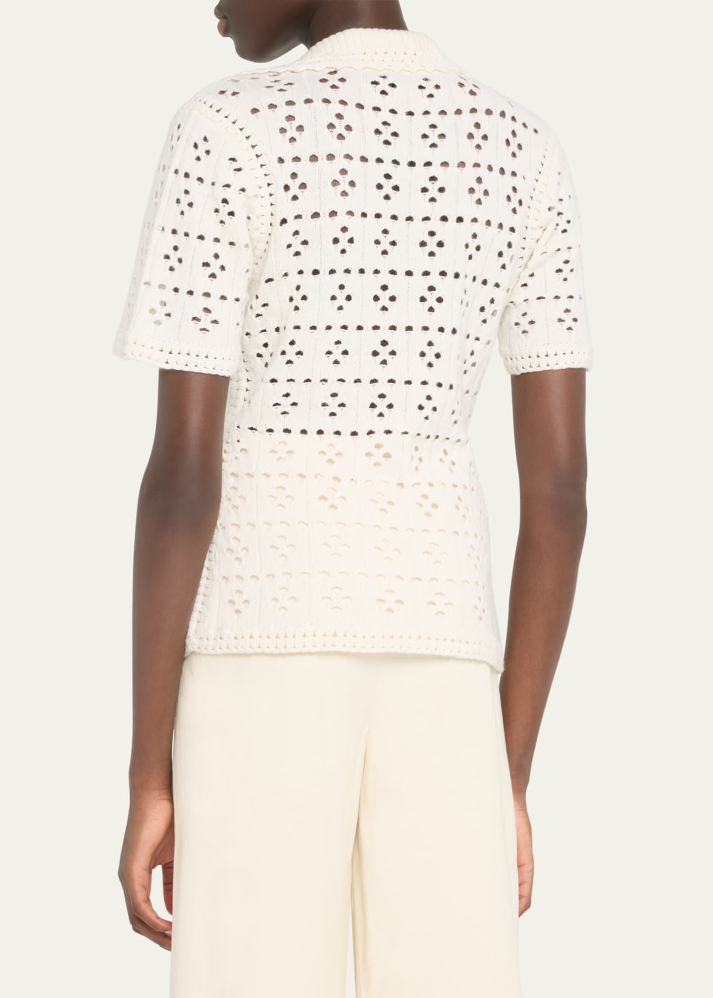 Sea Emile Pointelle Knit Top - Bergdorf Goodman