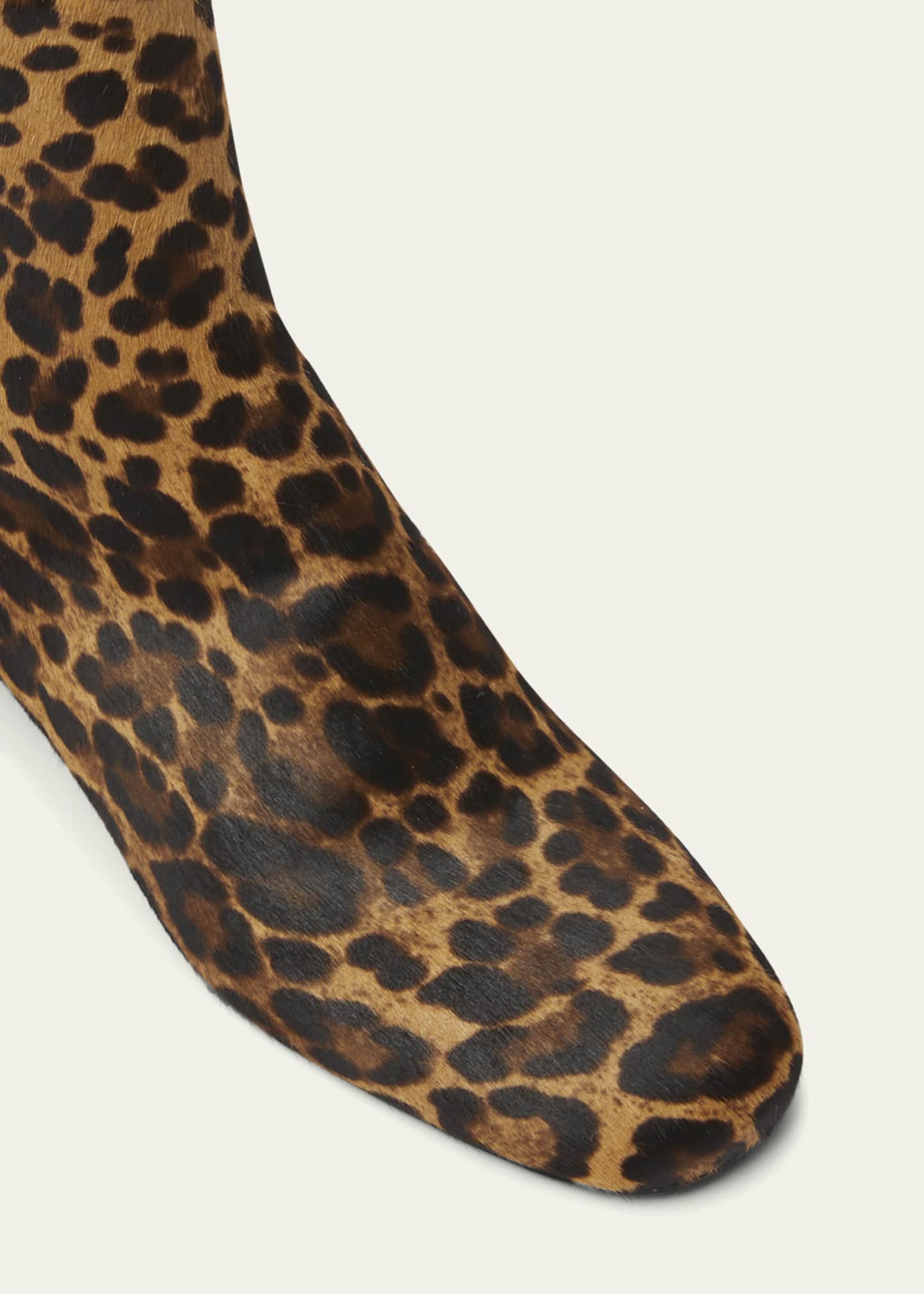 Prada Leopard Block-Heel Zip Ankle Boots - Bergdorf Goodman