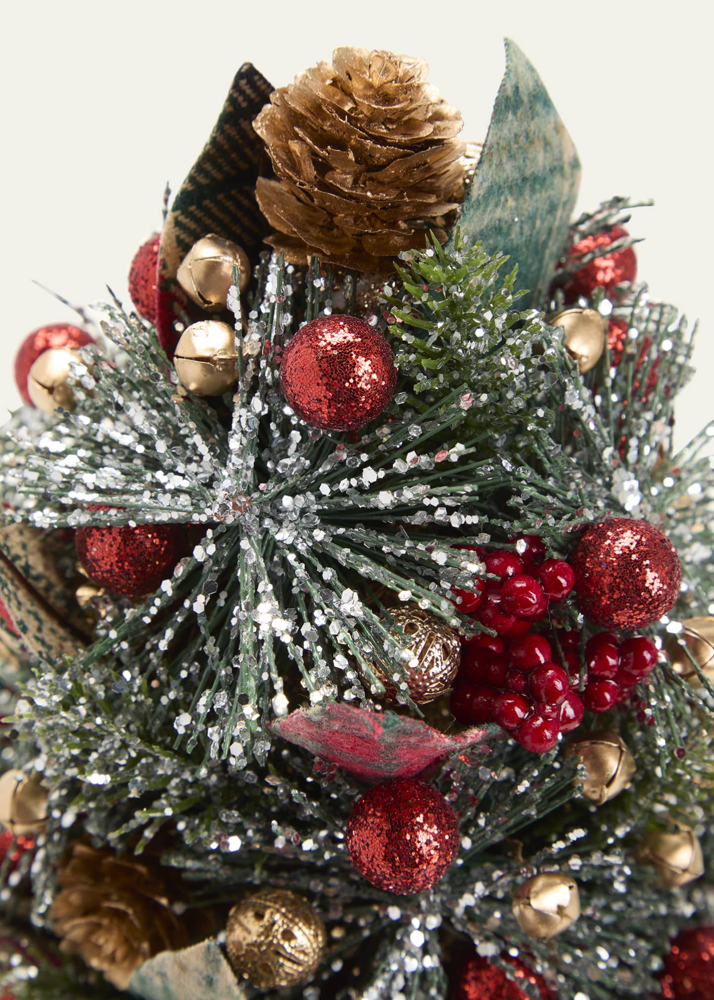 Salzburg Creations 12" Regal Poinsettia Christmas Tree - Bergdorf Goodman