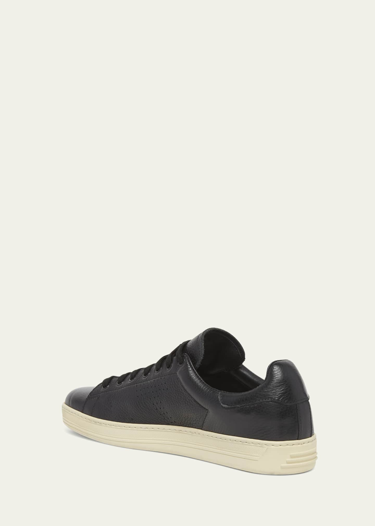 TOM FORD Men's Warwick Grained Leather Sneakers - Bergdorf Goodman
