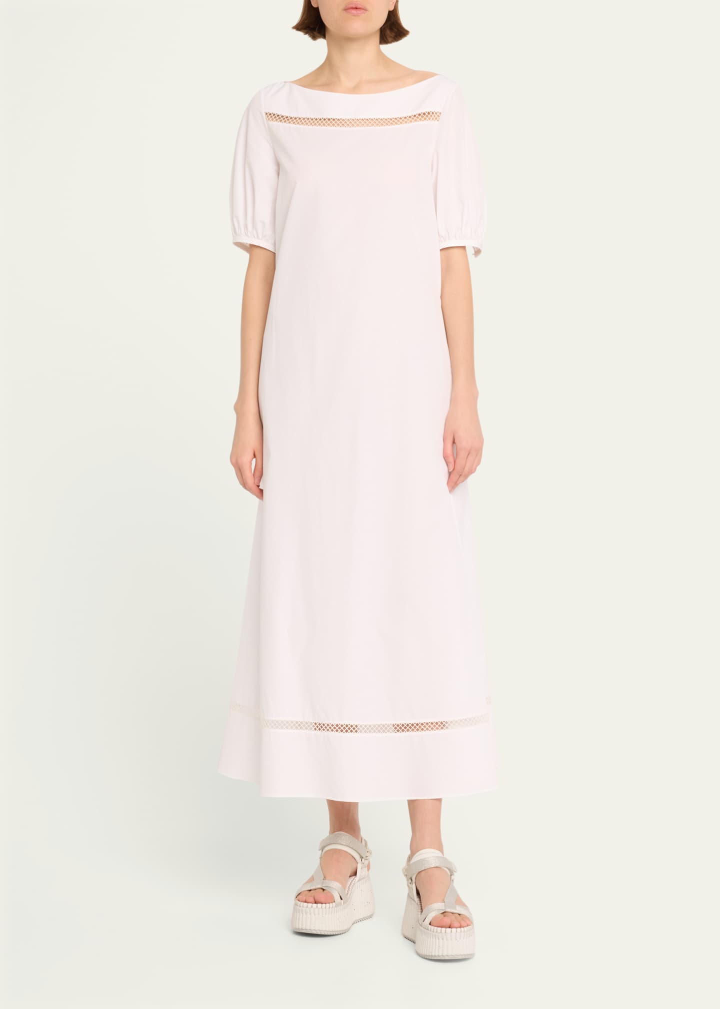 Chloe x High Summer Nama Stitch Ankle-Strap Flatform Sandals - Bergdorf ...