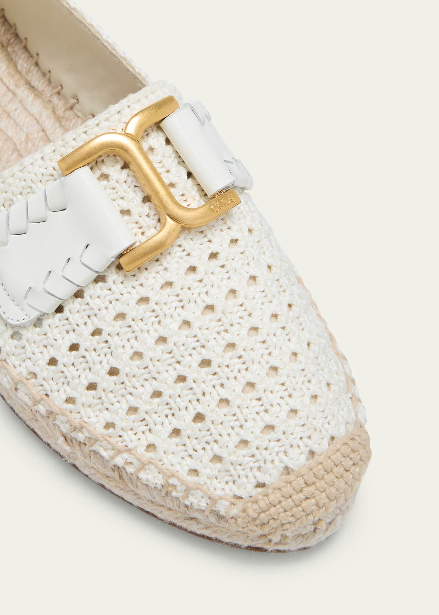 Chloe x High Summer Marcie Crochet Buckle Espadrilles - Bergdorf Goodman