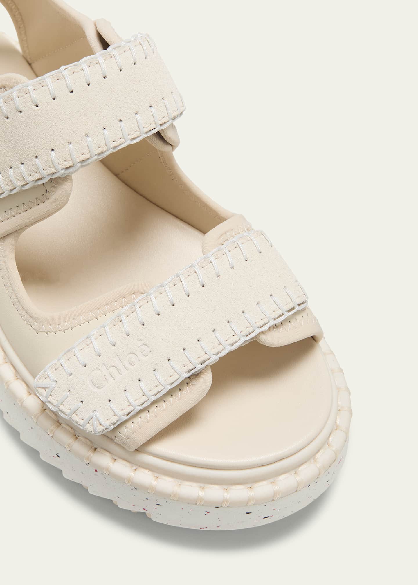 Chloe x High Summer Lilli Nylon Stitch Dual-Grip Flatform Sandals ...