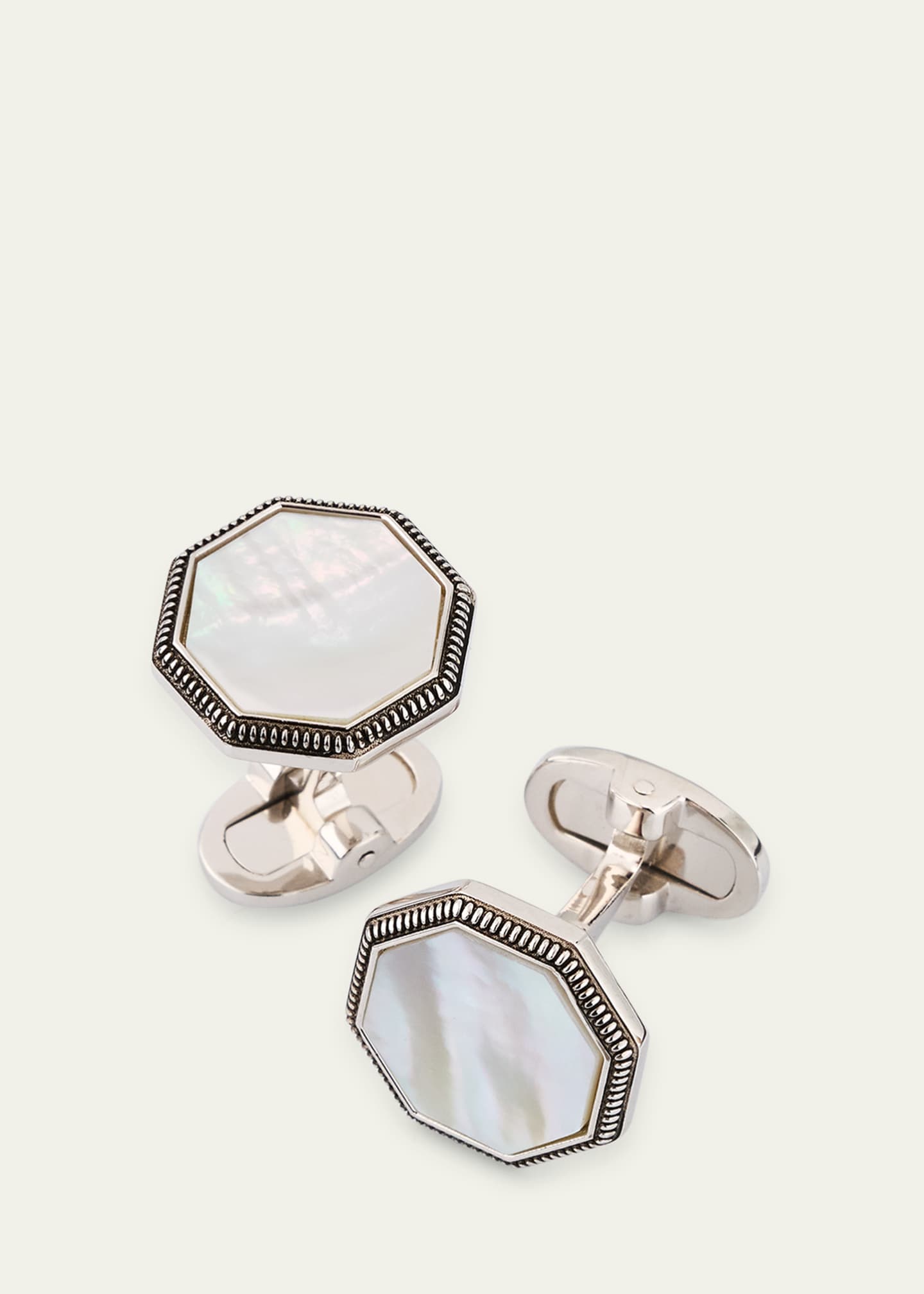 Jan Leslie Men's Octagon Mother-Of-Pearl Cufflinks - Bergdorf Goodman