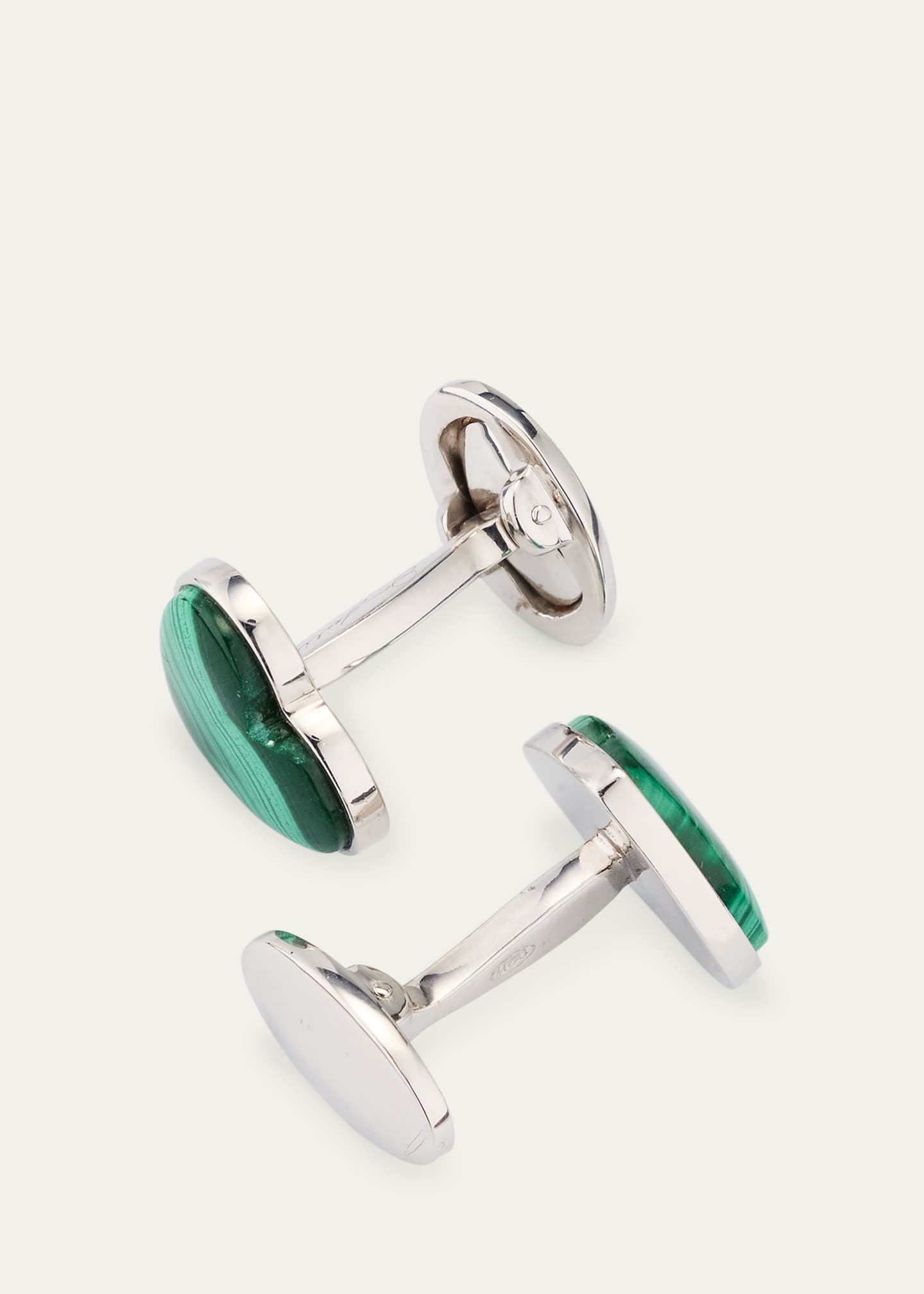 Jan Leslie Men's Malachite Heart Cufflinks - Bergdorf Goodman