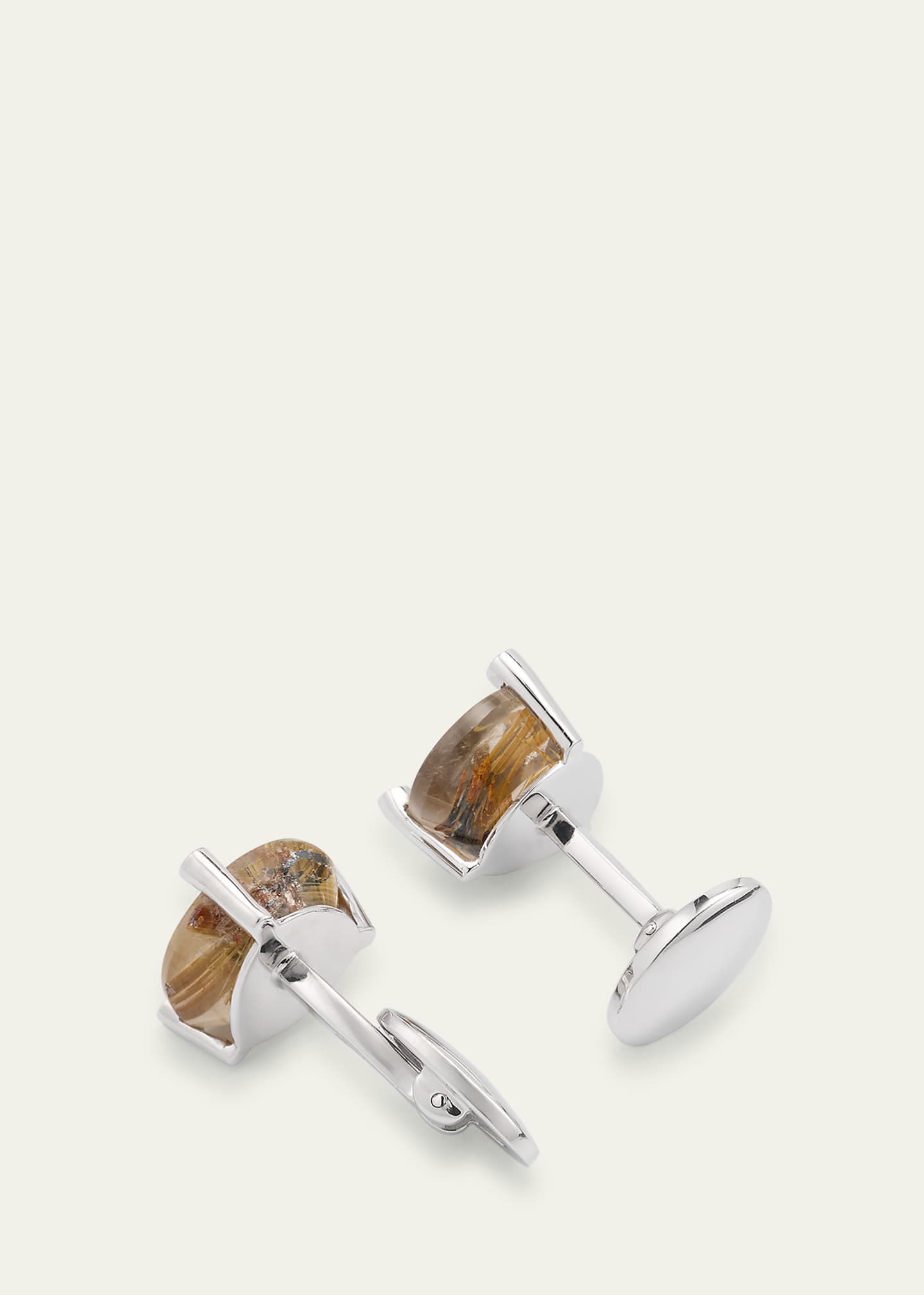 Jan Leslie Men's Rutilated Quartz Cufflinks - Bergdorf Goodman