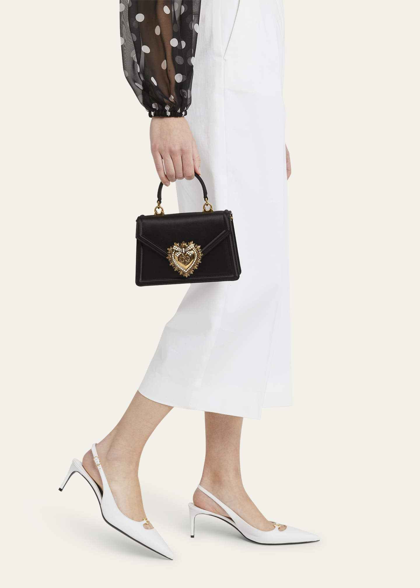 Dolce&Gabbana Devotion Mini Satin Top-Handle Bag - Bergdorf Goodman