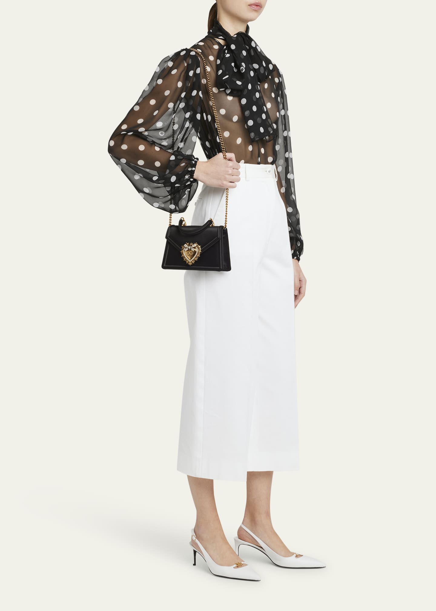 Dolce&Gabbana Devotion Mini Satin Top-Handle Bag - Bergdorf Goodman