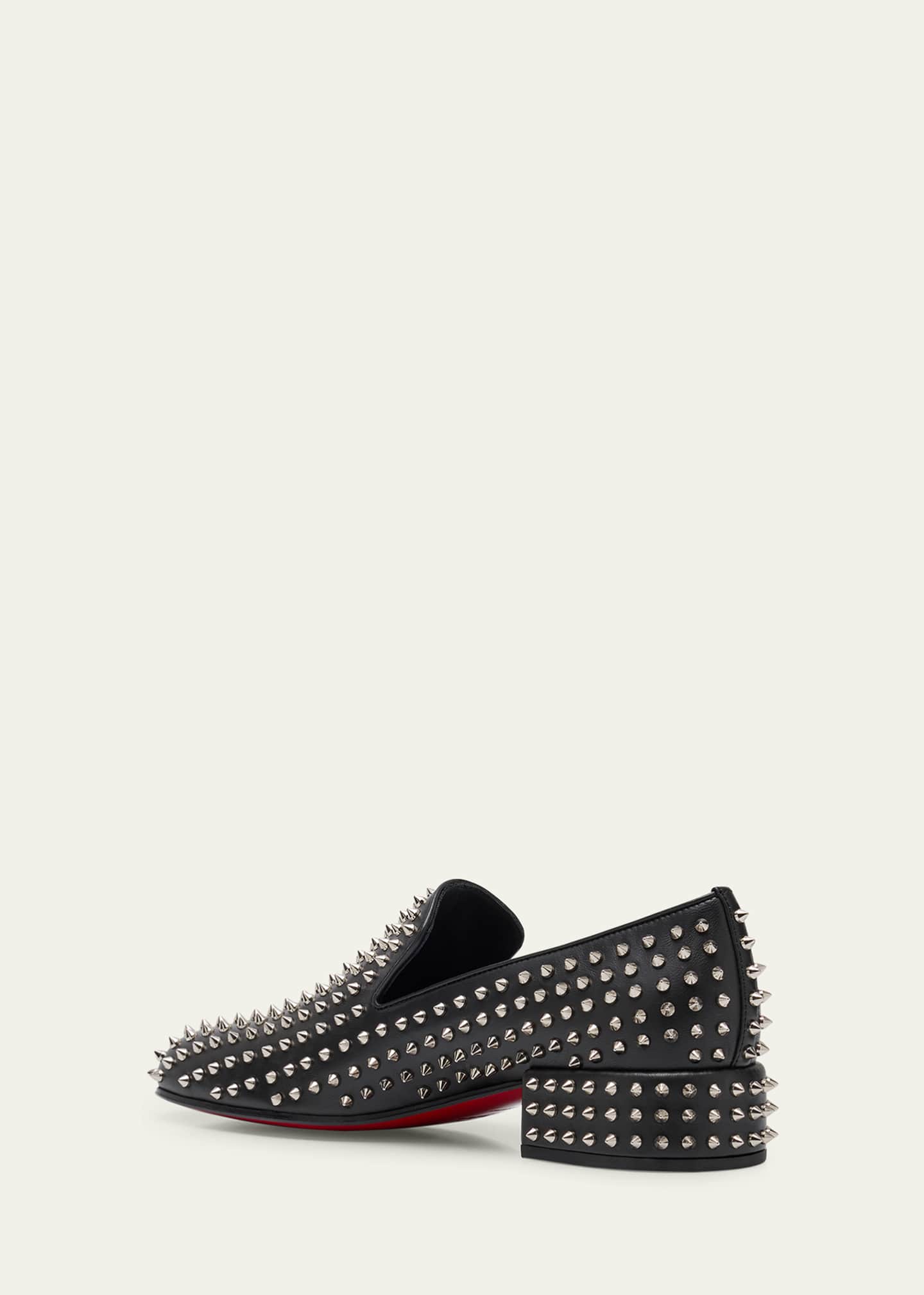 Christian Louboutin Men's Spikeasy Studded Nappa Leather Christian Louboutin Men's Spikeasy Studded Nappa Leather