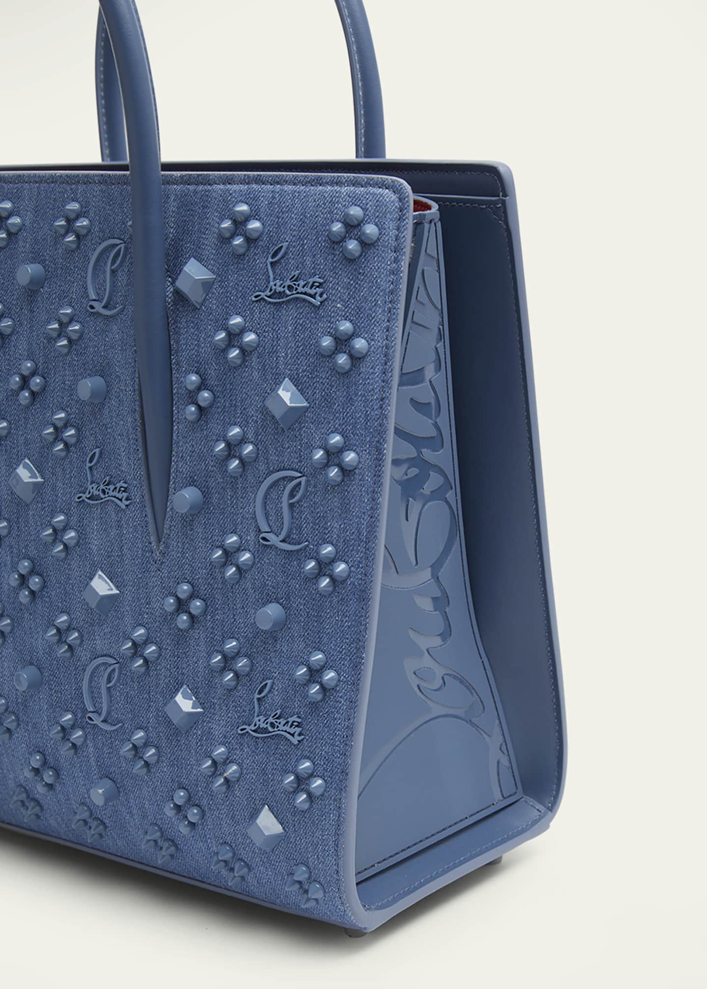Christian Louboutin Paloma Medium Top Handle in Loubinthesky Denim ...