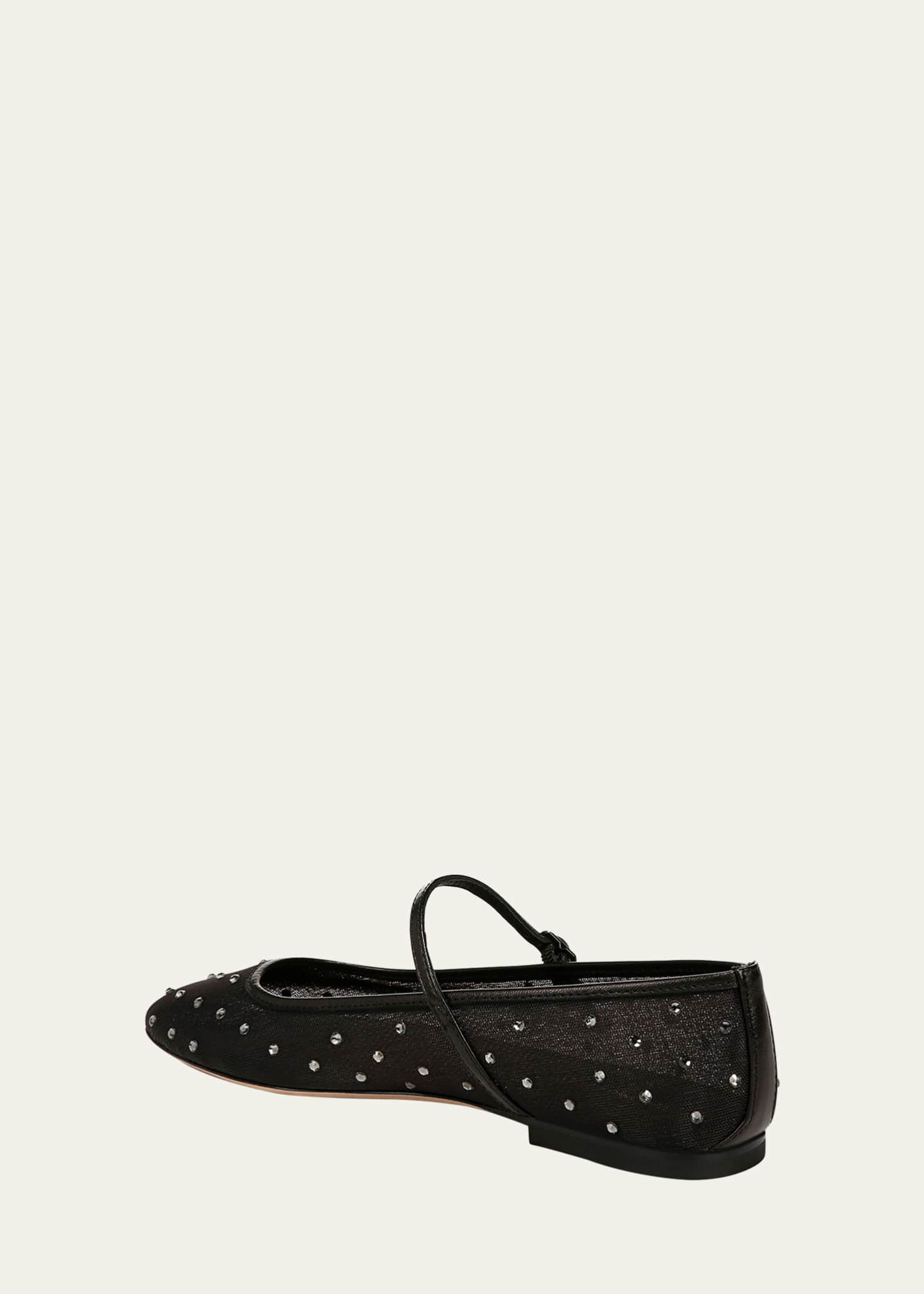Veronica Beard Ellie Crystal Mesh Mary Jane Ballerina Flats - Bergdorf ...