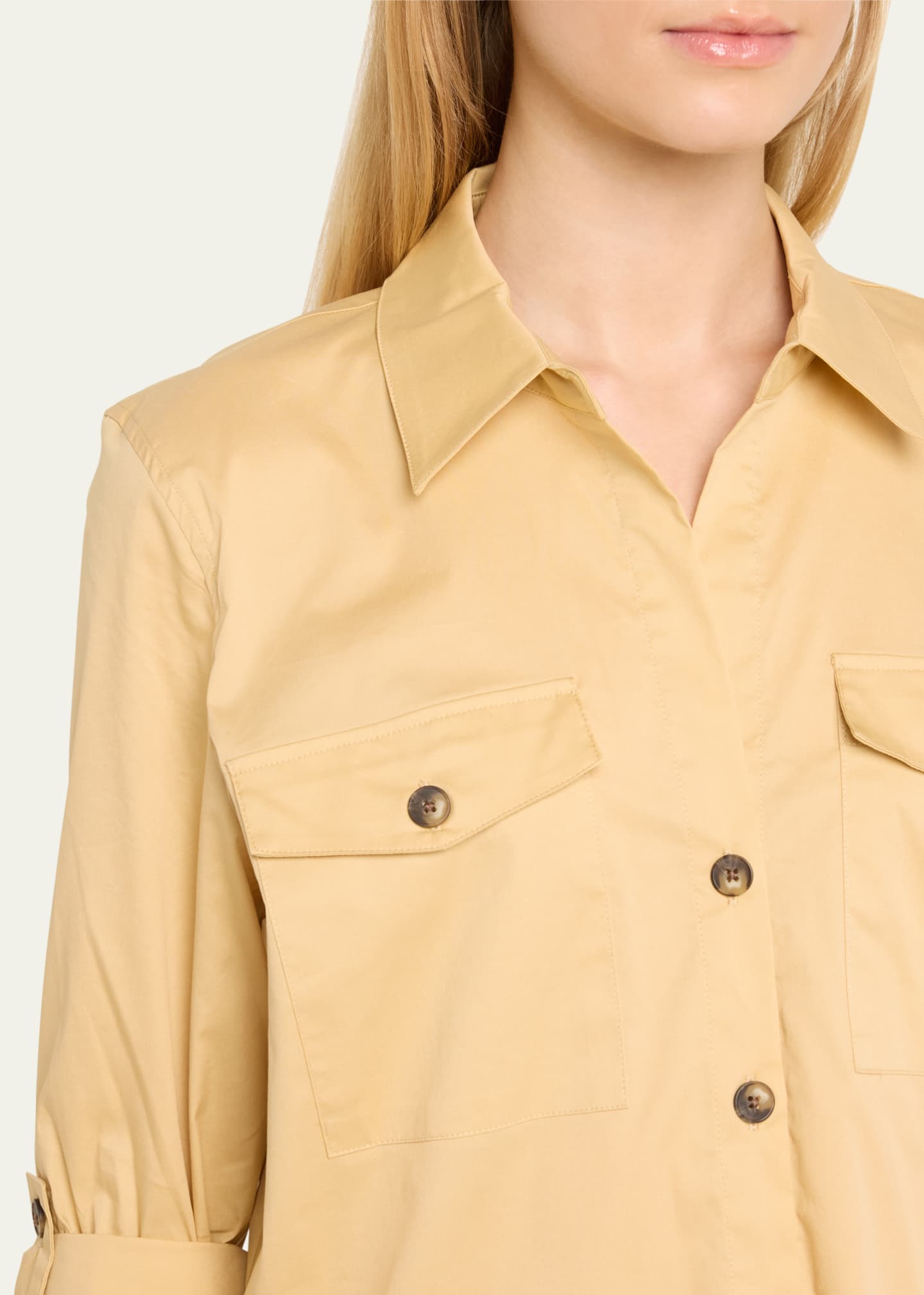 L'Agence Pearson Military Blouse - Bergdorf Goodman