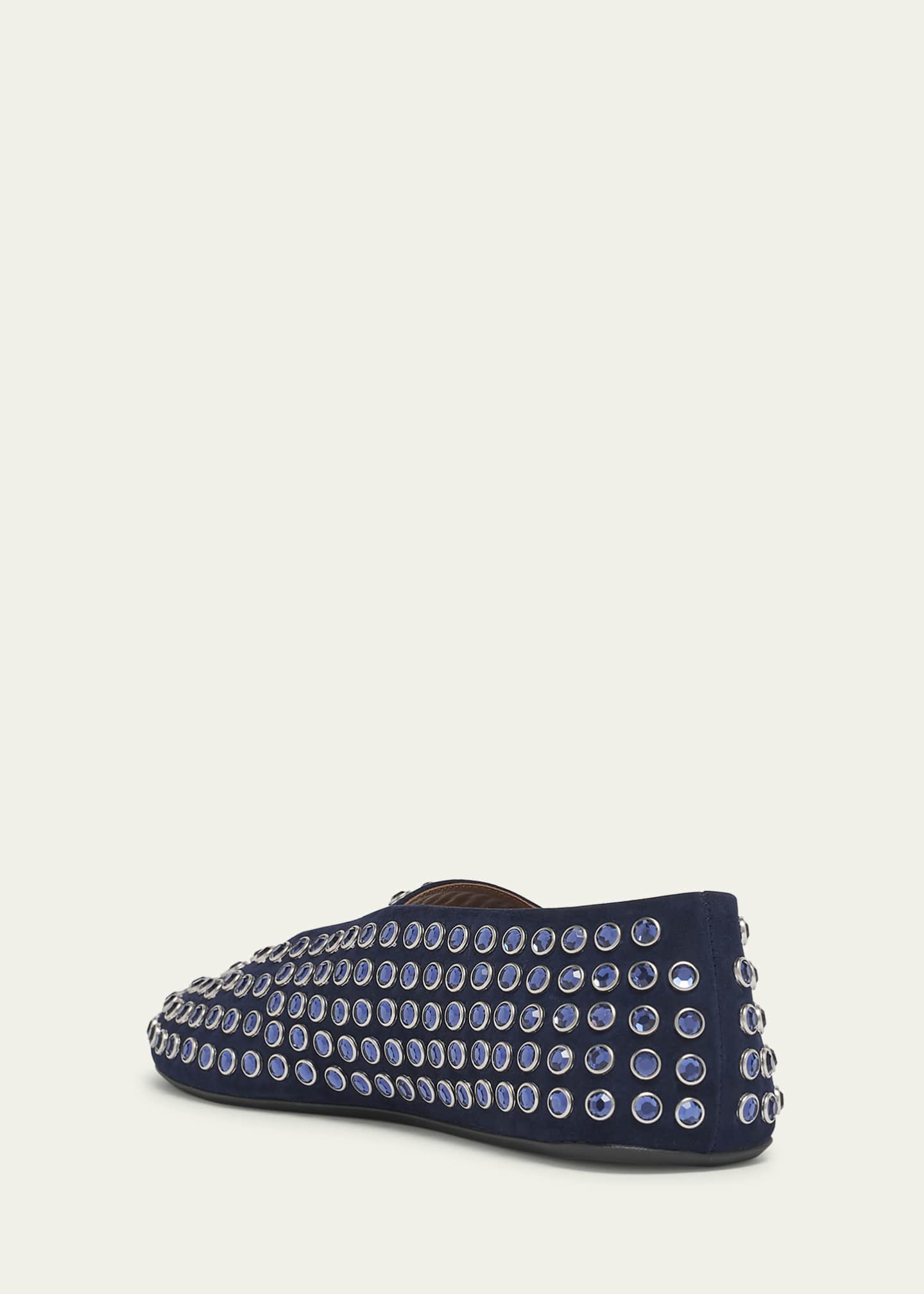 ALAIA Crystal Stud Mary Jane Ballerina Flats - Bergdorf Goodman