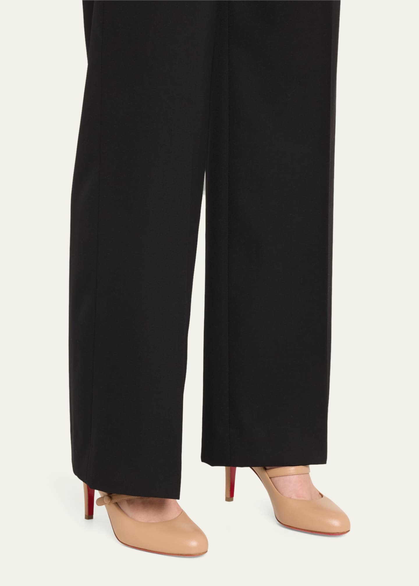 Christian Louboutin Leather Mary Jane Red Sole Pumps - Bergdorf Goodman