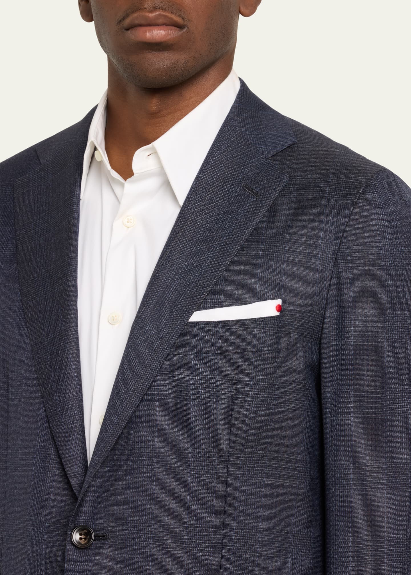 Kiton Men's Wool Plaid Suit - Bergdorf Goodman