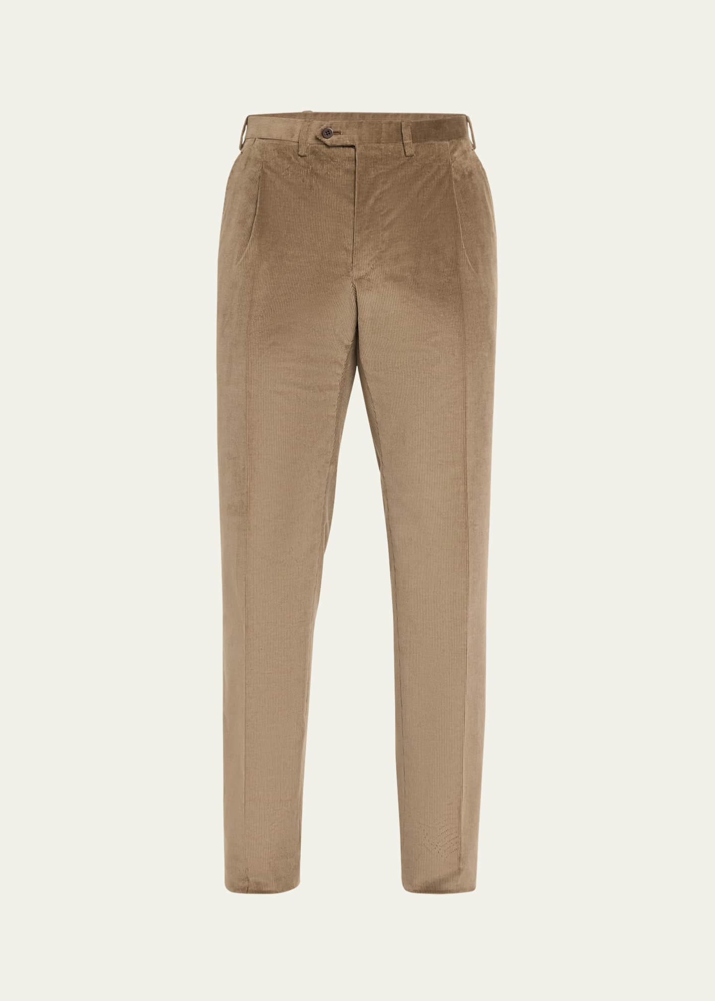 Kiton Men's Olive Corduroy Trousers - Bergdorf Goodman