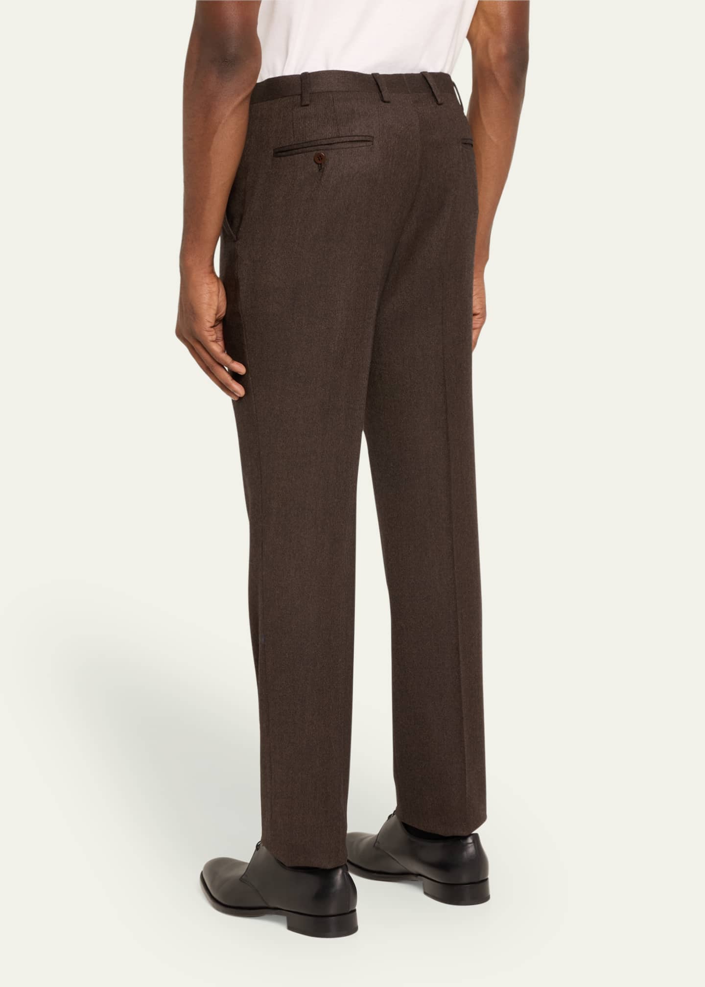 Kiton Men's Textured Brown Suit Trousers - Bergdorf Goodman