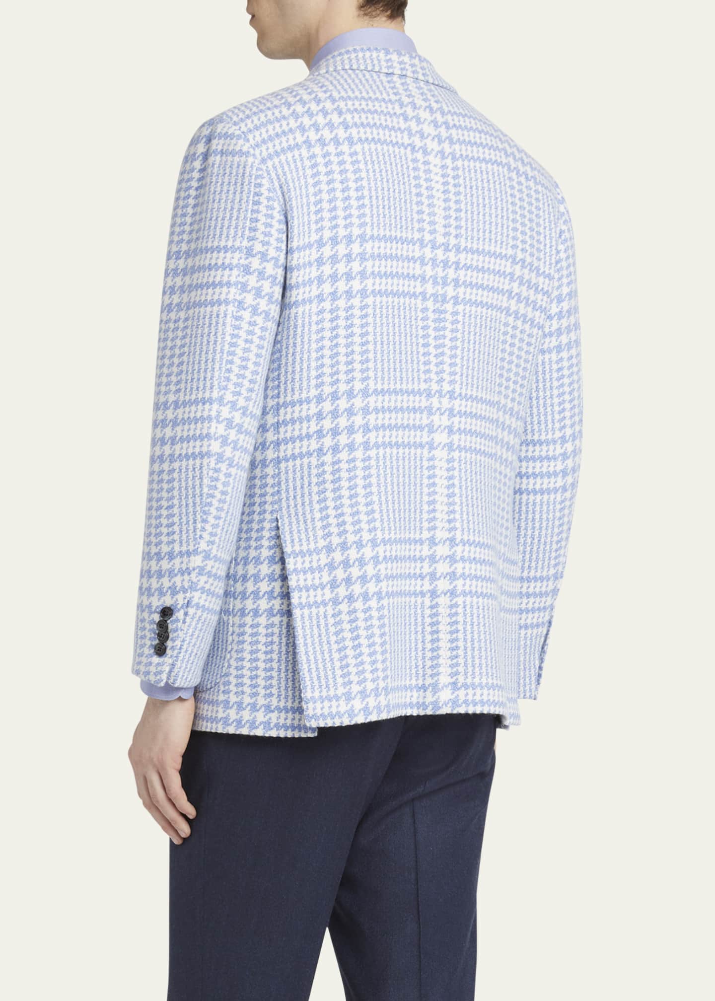 Kiton Men's Plaid Knit Sport Coat - Bergdorf Goodman